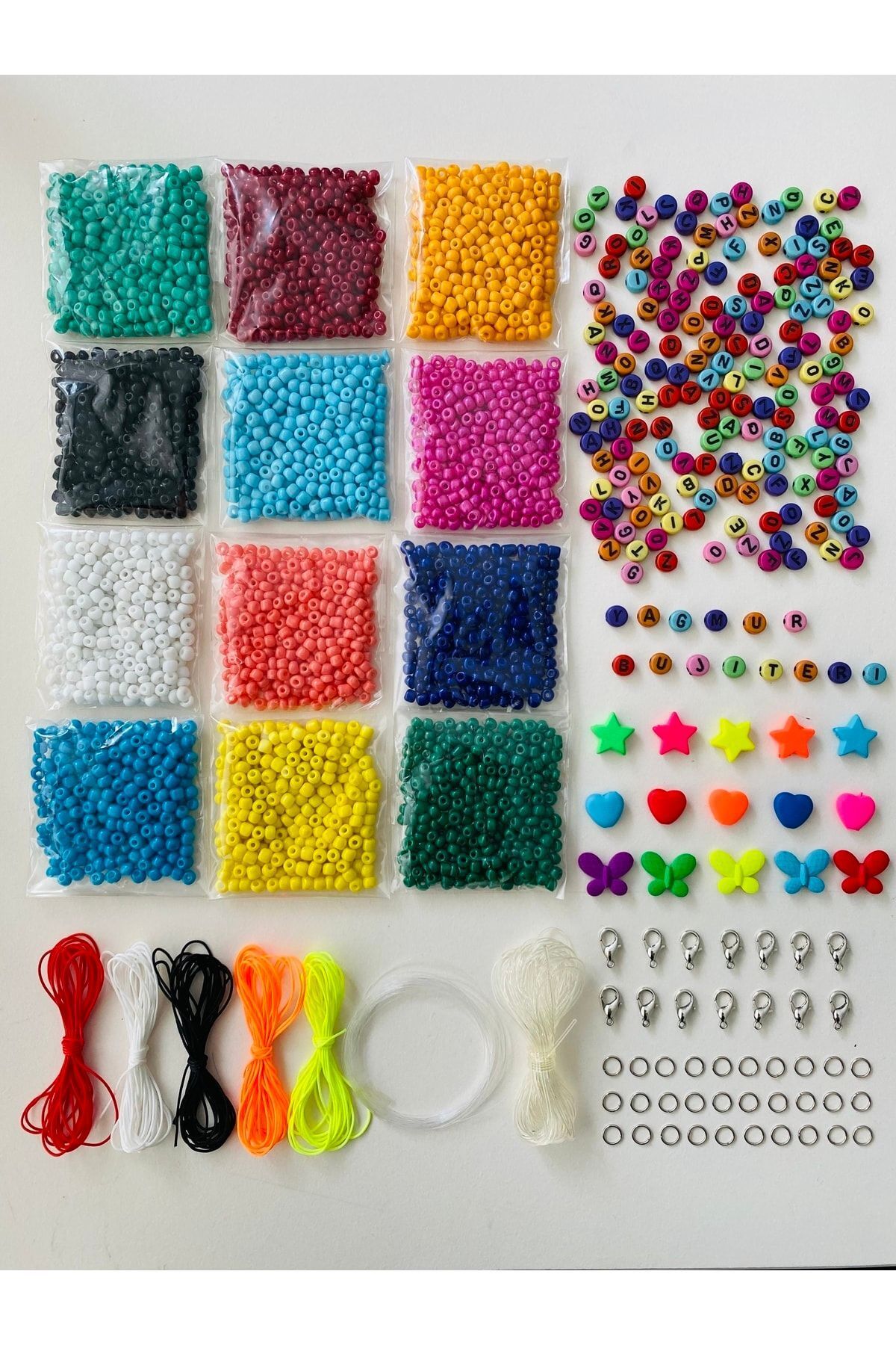 yağmur gökçe No:73-b Harf Boncuk , Akrilik Figür Boncuk Ve Kum Boncuk ...