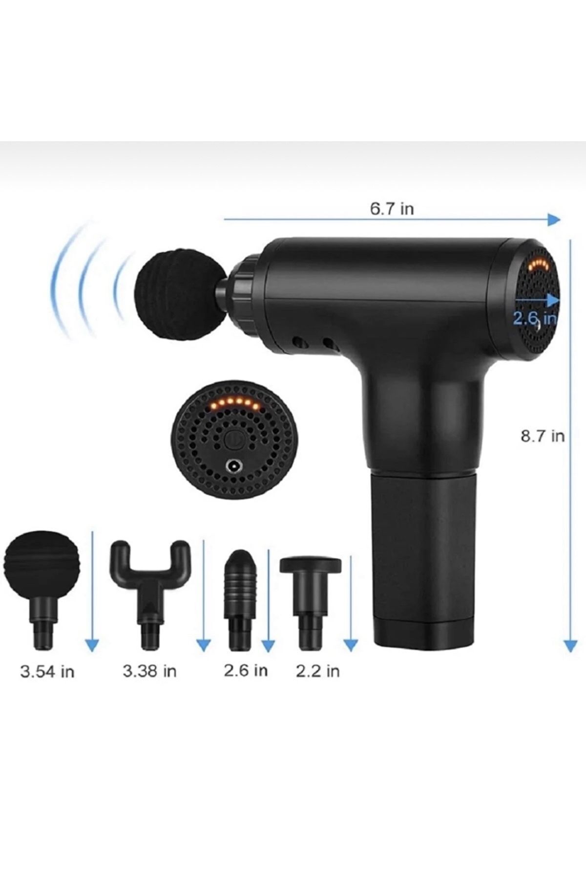 Zzla Darbeli Titreşimli Şarjlı Masaj Tabancası Masaj Aleti Kas ...