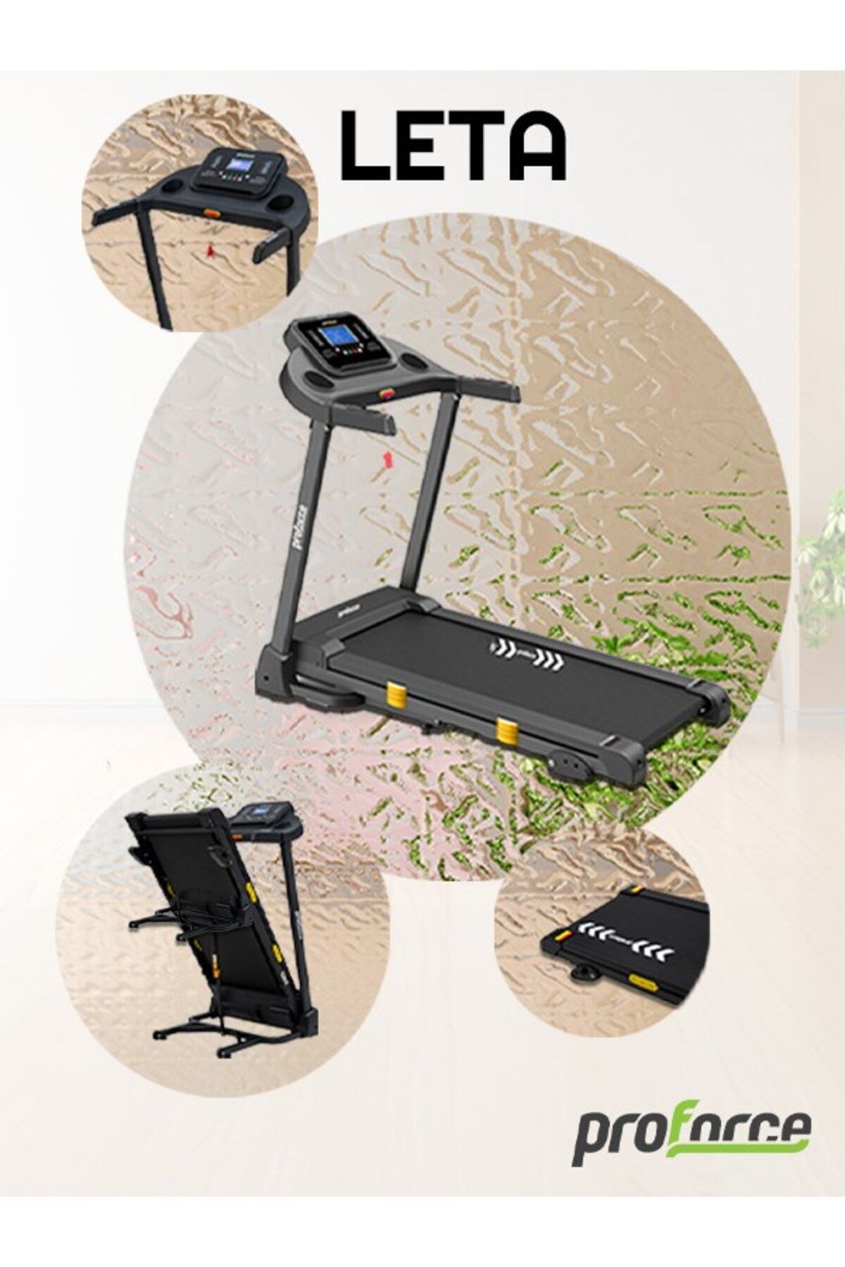 Proforce Leta Koşu Bandı Led Mavi Ekran, Kolay kurulum, Katlanabilir, 0 ...