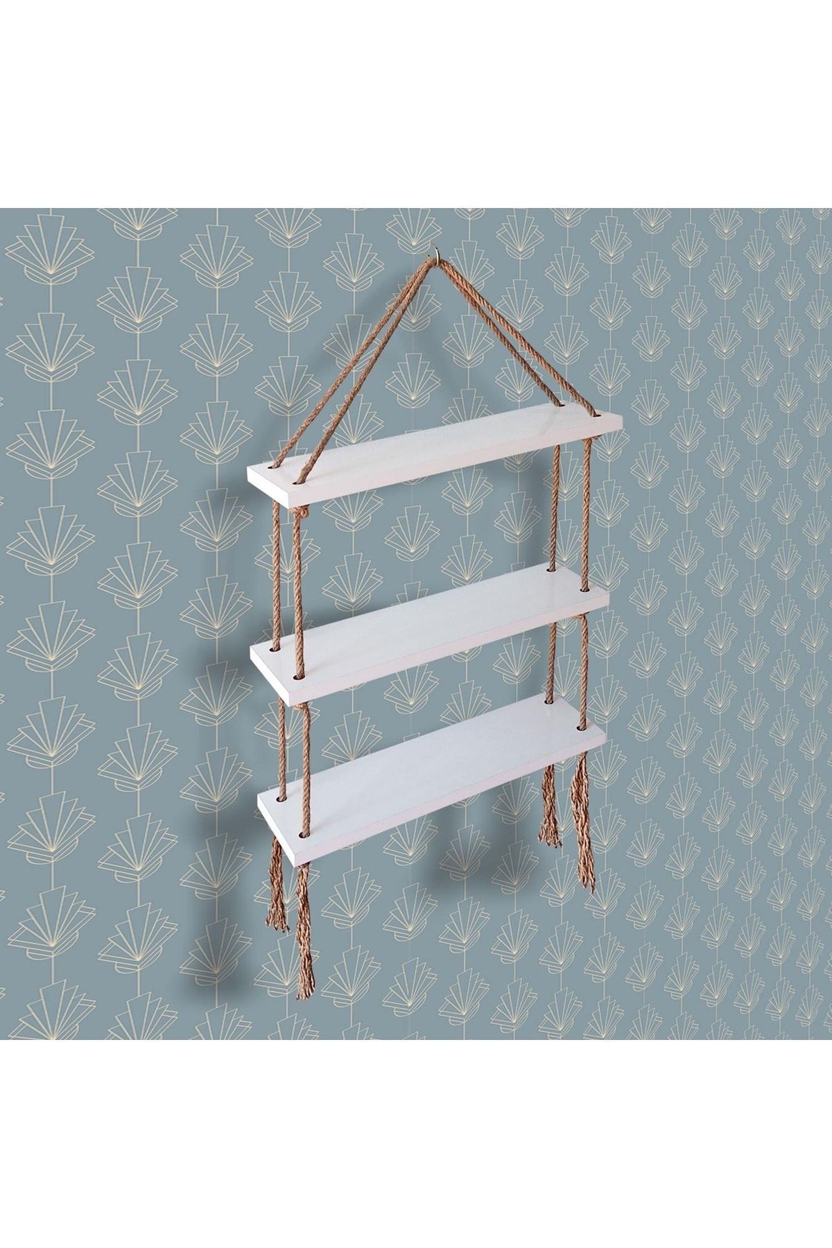 Tuliplife Tulip Life Hasır Ipli Dekoratif Raf Retro Doğal Halatlı Uçan ...