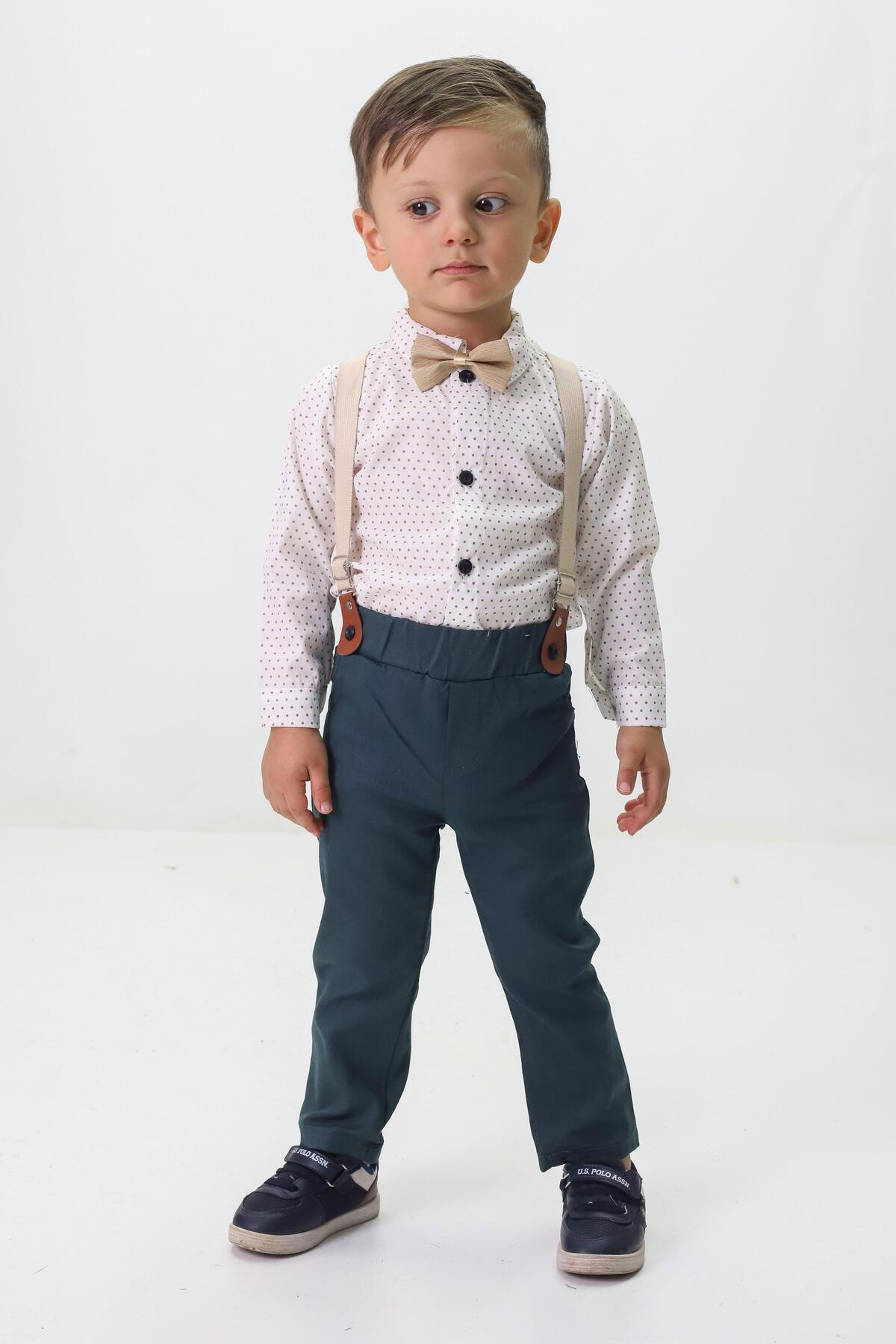 MİNİKANKA Erkek Bebek Papyonlu Askılı Pantolonlu Bayramlık Damatlık 0-24 ay Fiyatı, Yorumları ...