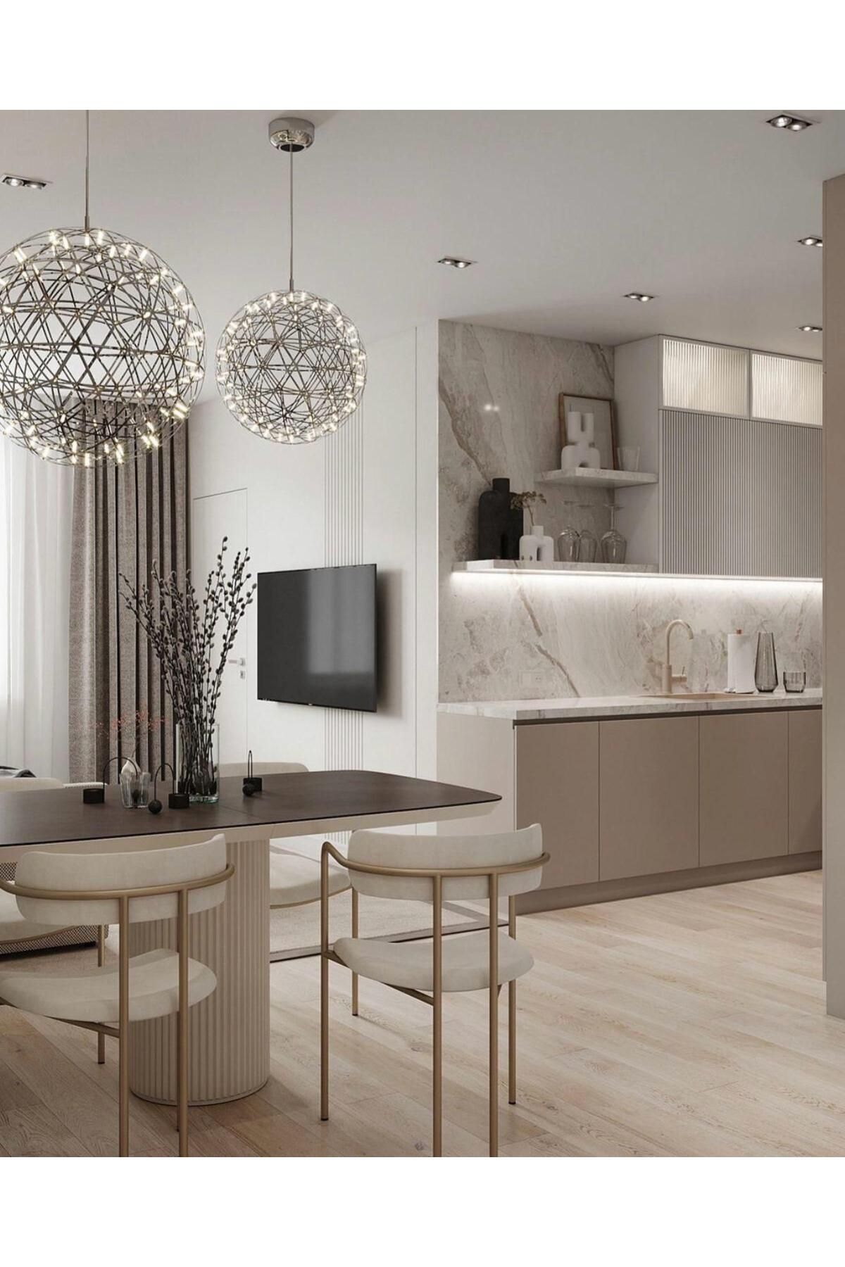 MATs METAL TASARIM 4'LU MUTFAK SANDALYESİ CAFE RESTORANT SANDALYESİ ...