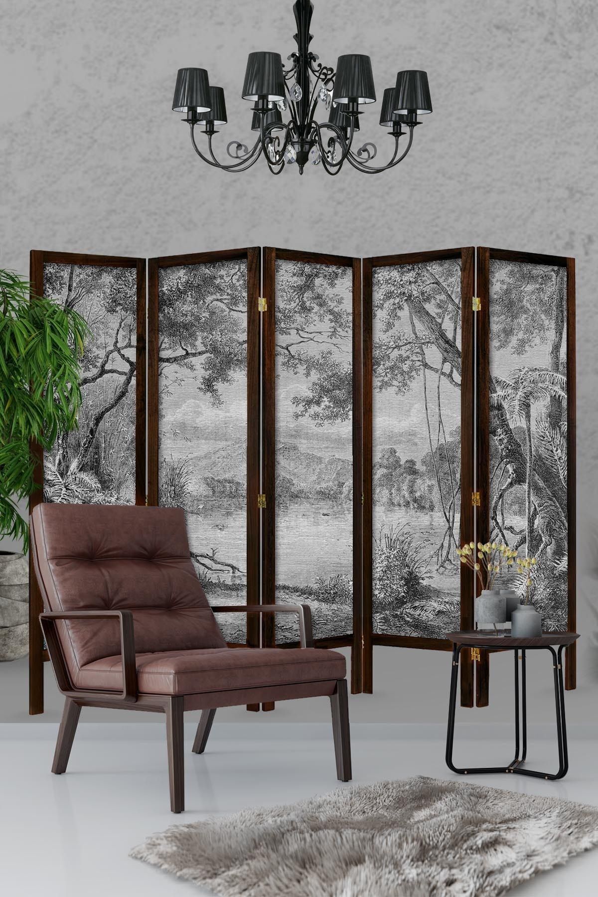 Modacanvas 5 Kanat Masif Ahşap Paravan. Fiyatı, Yorumları - Trendyol