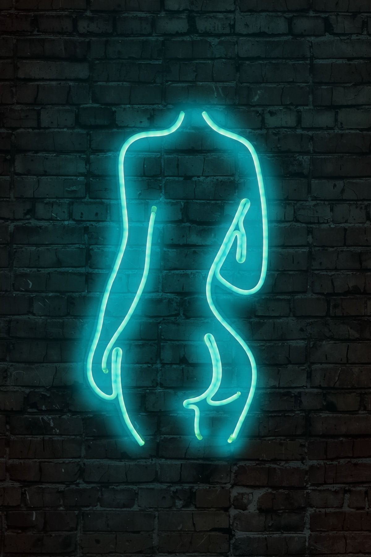 Neon Graph Mavi Neon Led Duvar Yazısı Dekoratif Işıklı Gece Lambası