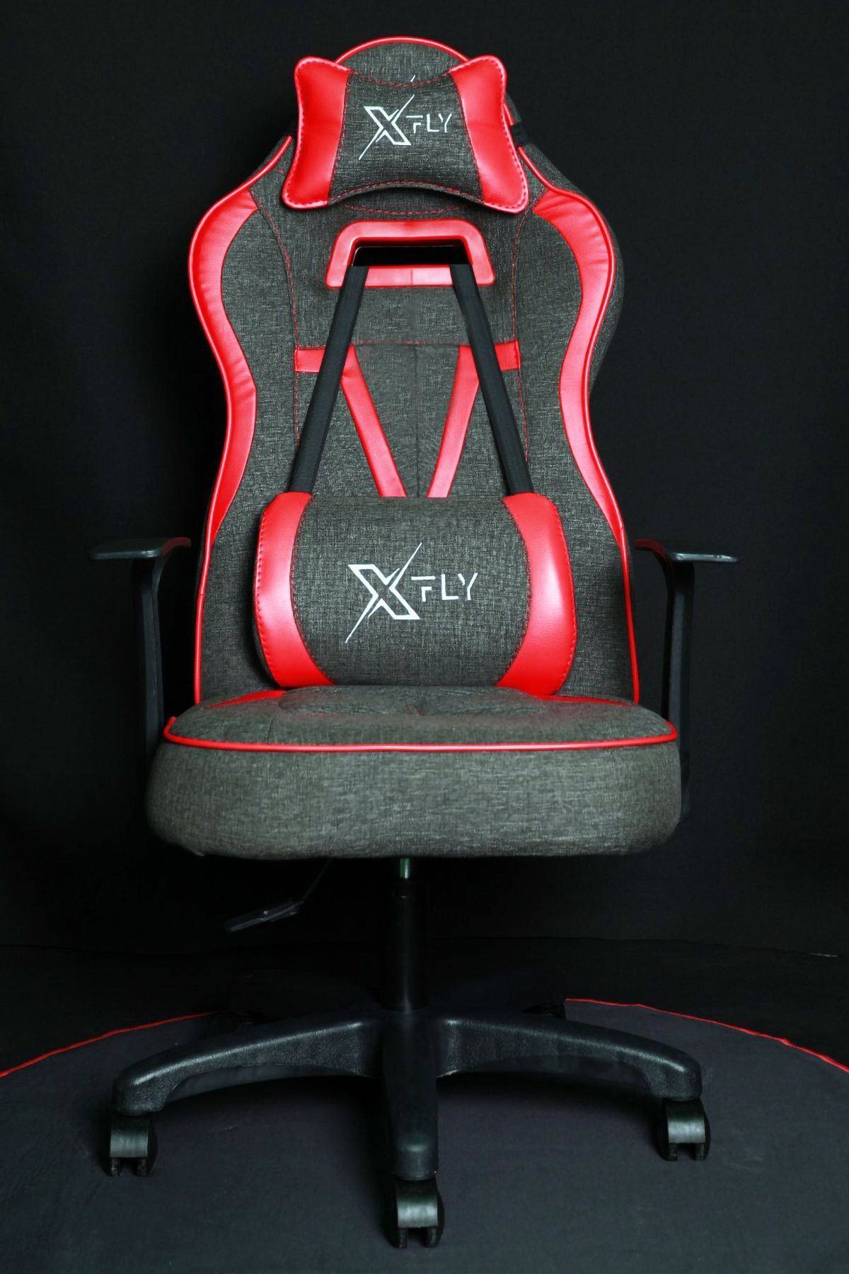 XFLY Oyuncu Koltukları XFLY Vendetta Oyuncu Koltuğu Kırmızı Deri Gri ...