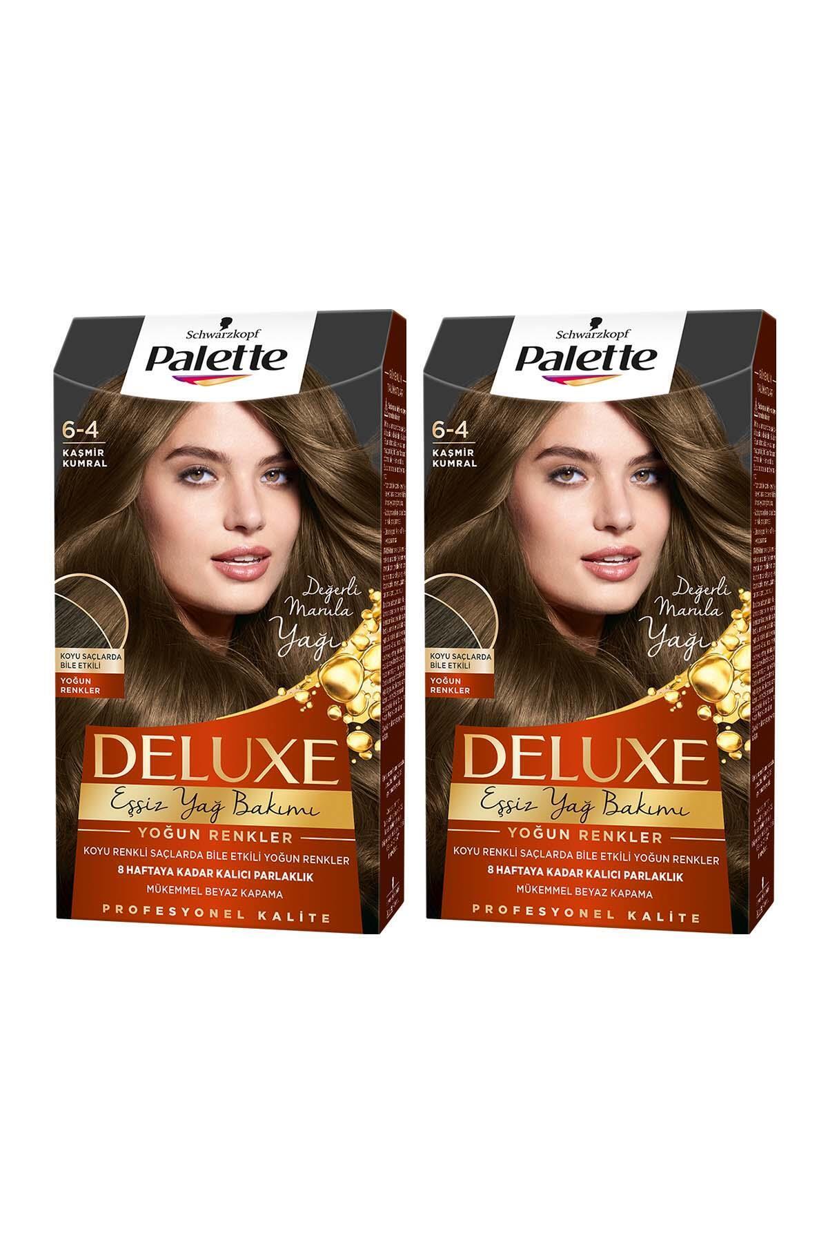 Palette Deluxe Yoğun Renkler 6-4 Kaşmir Kumral X 2 Adet Saç Boyası ...