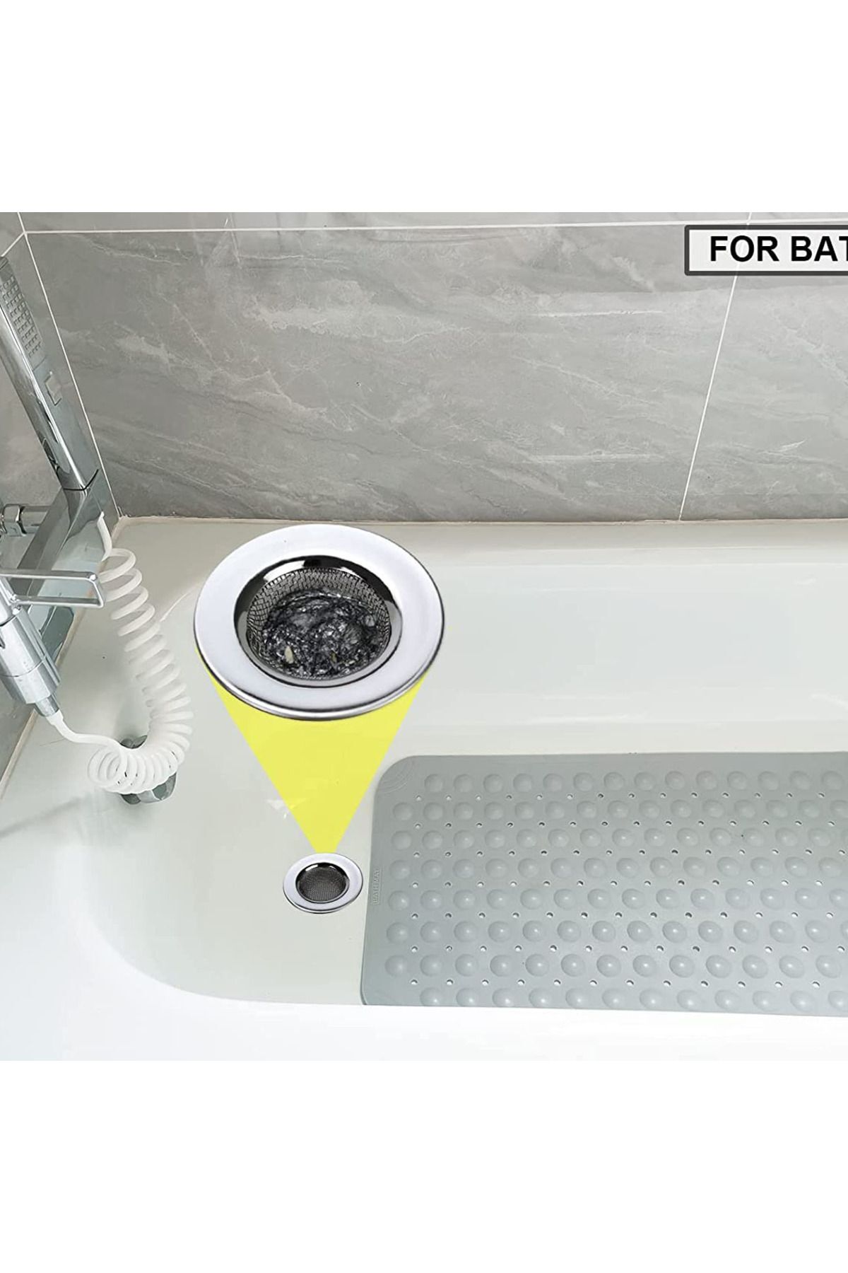 EkoStore 2 Adet Paslanmaz Çelik Mutfak Lavabo Süzgeci Evye 7 Cm ...