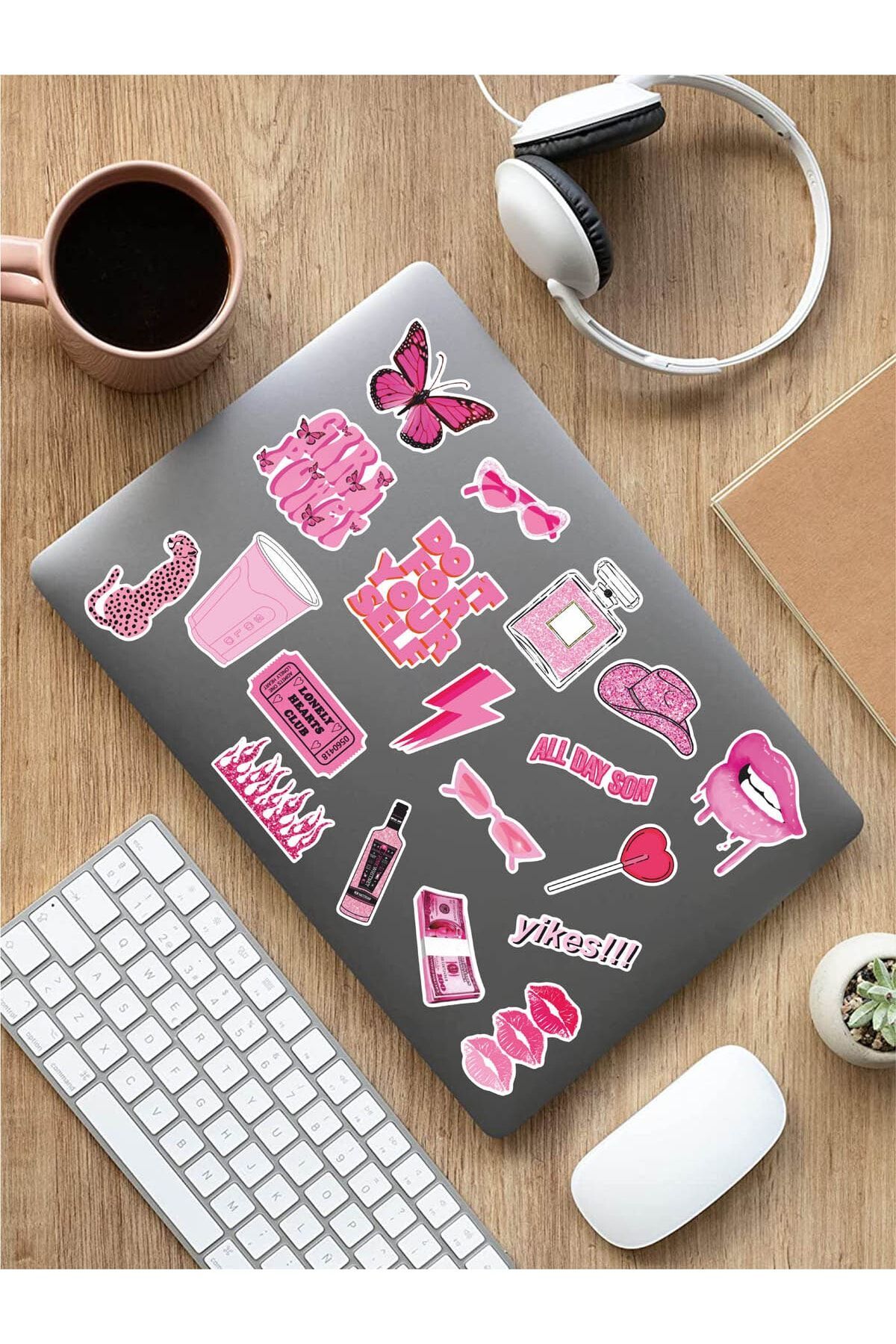 AR Sticker - Vsco Pink Laptop Notebook Tablet Sticker Set 3 - Fiyatı ...