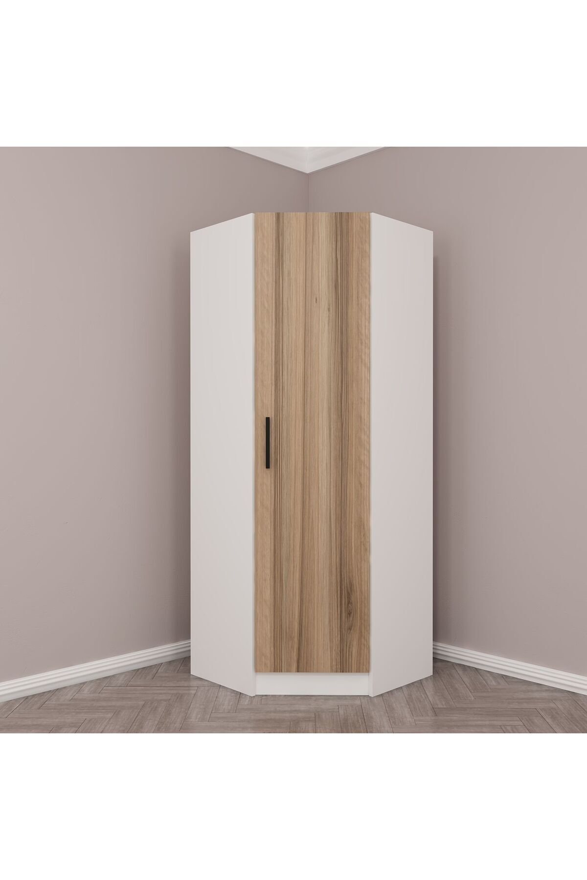 Minar Kale 210cm 1k Köşe Dolap Pera Ceviz - Fiyatı, Yorumları