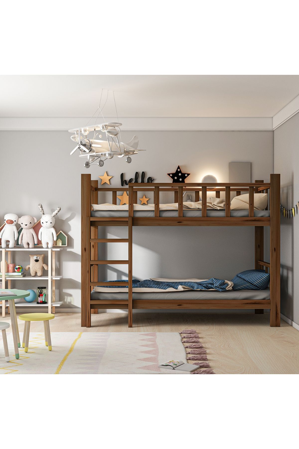 GİVAYO WOOD'S WOODY MONTESSORİ YATAK RANZA DOĞALCEVİZ 100*200 Fiyatı ...