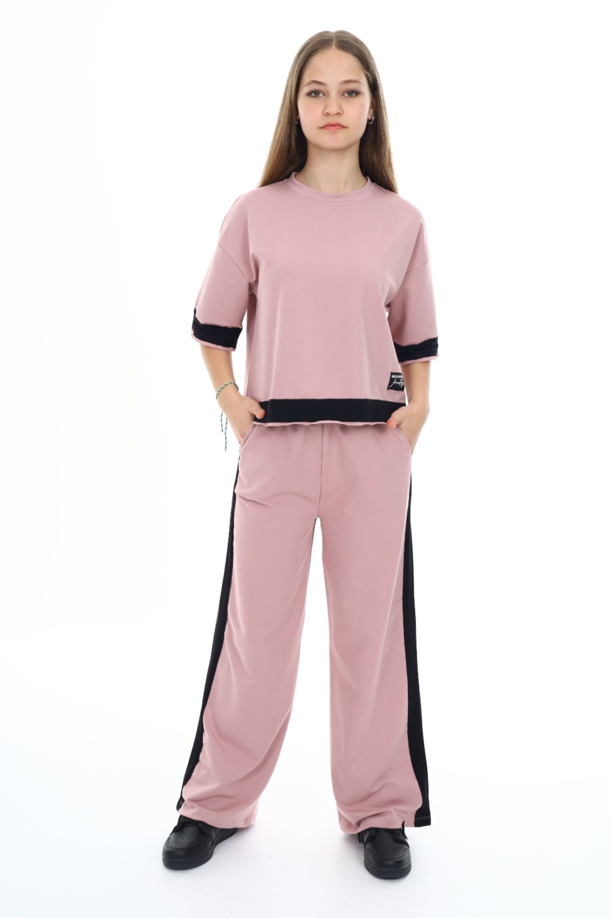 Sare Çocuk Giyim GENÇ KIZ ÇOCUK YAZLIK PEMBE OVERSİZE TAKIM Fiyatı ...