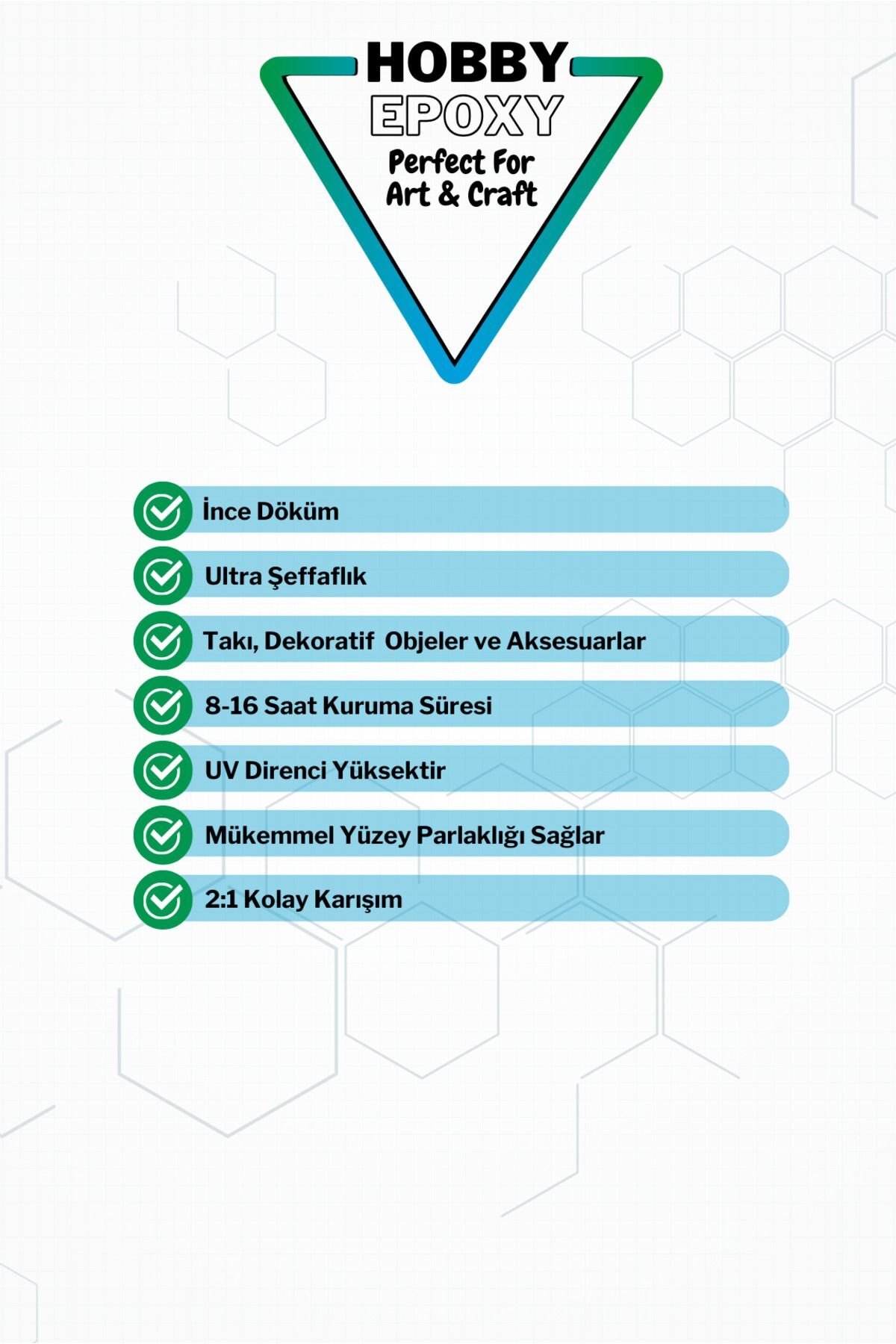 ERKON KİMYA ULTRA ŞEFFAF HIZLI Hobby Epoxy Epoksi Reçine İnce Döküm ...