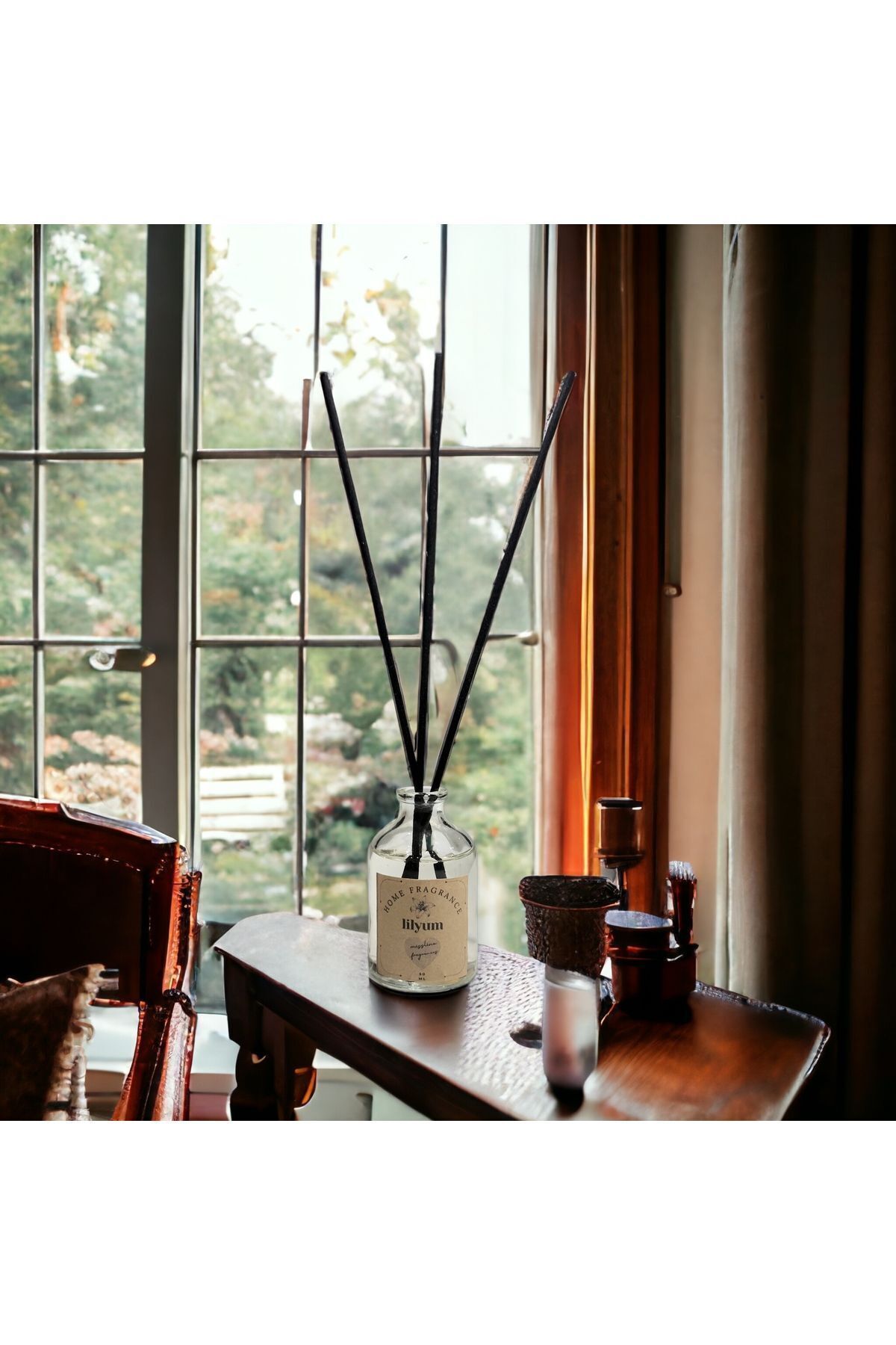 MissTulinaKozmetik Lilyum Bambu Çubuklu Oda Ofis Kokusu Reed Diffuser ...