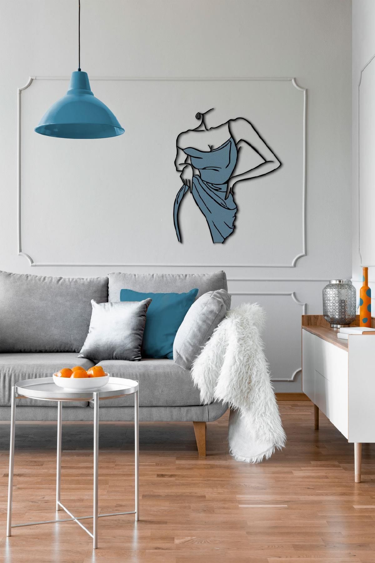 Doreline DoreArt Karolin Ahşap Detaylı Metal Duvar Tablosu, Ev Ofis Duvar Panosu - Fiyatı, Yorumları