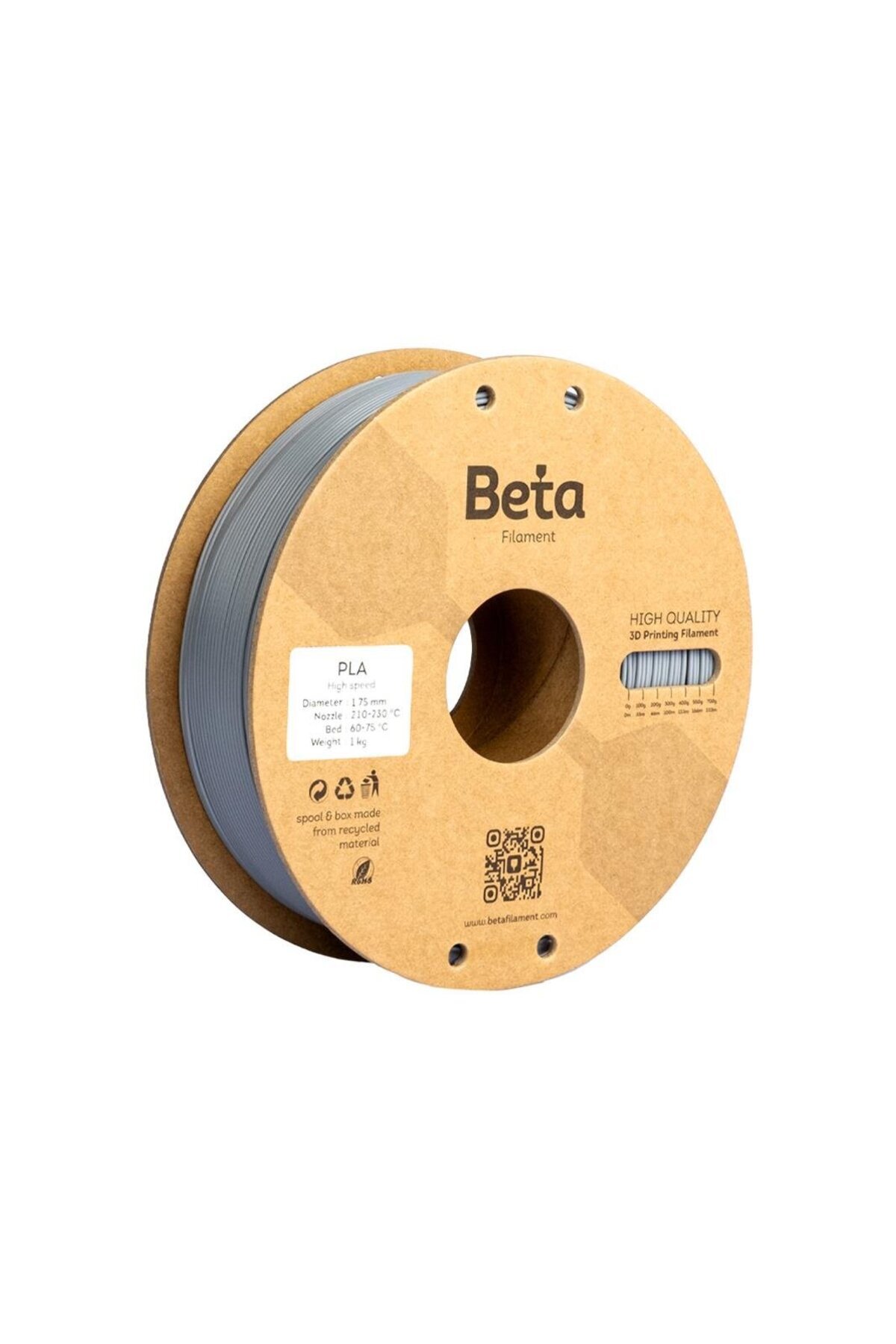 Beta Filament Beta Pla High-speed Filament Grey - Fiyatı, Yorumları