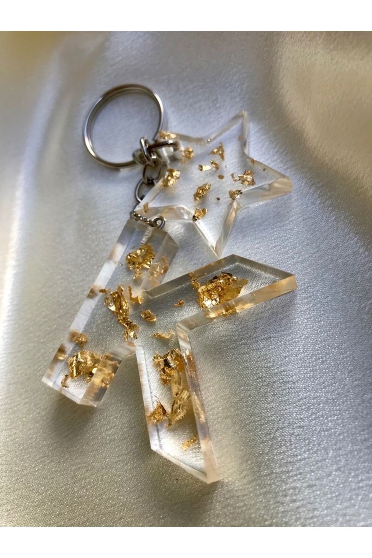 Sultan Tasarım Mini Yıldız Ekli Altın Varaklı Harf Anahtarlık Fiyatı ...