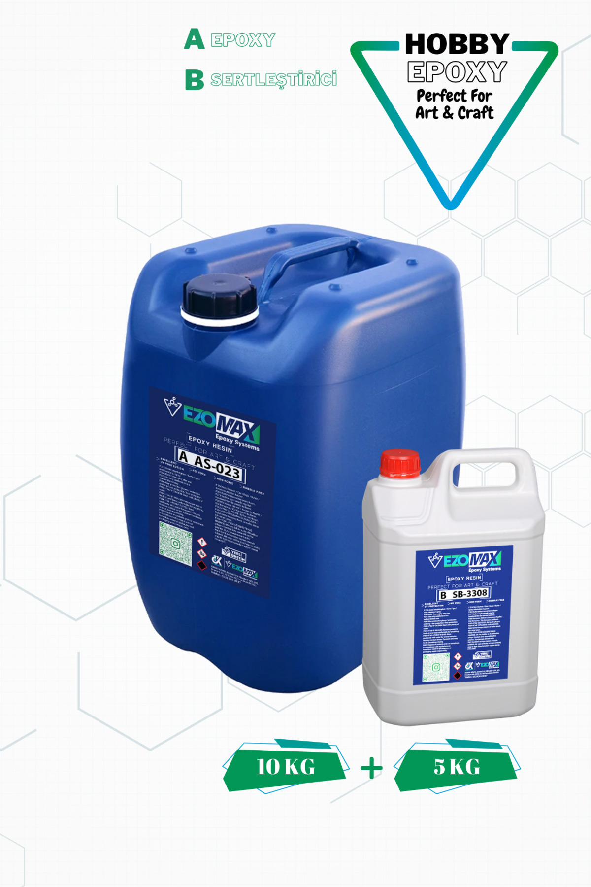 ERKON KİMYA ULTRA ŞEFFAF HIZLI Hobby Epoxy Epoksi Reçine İnce Döküm ...