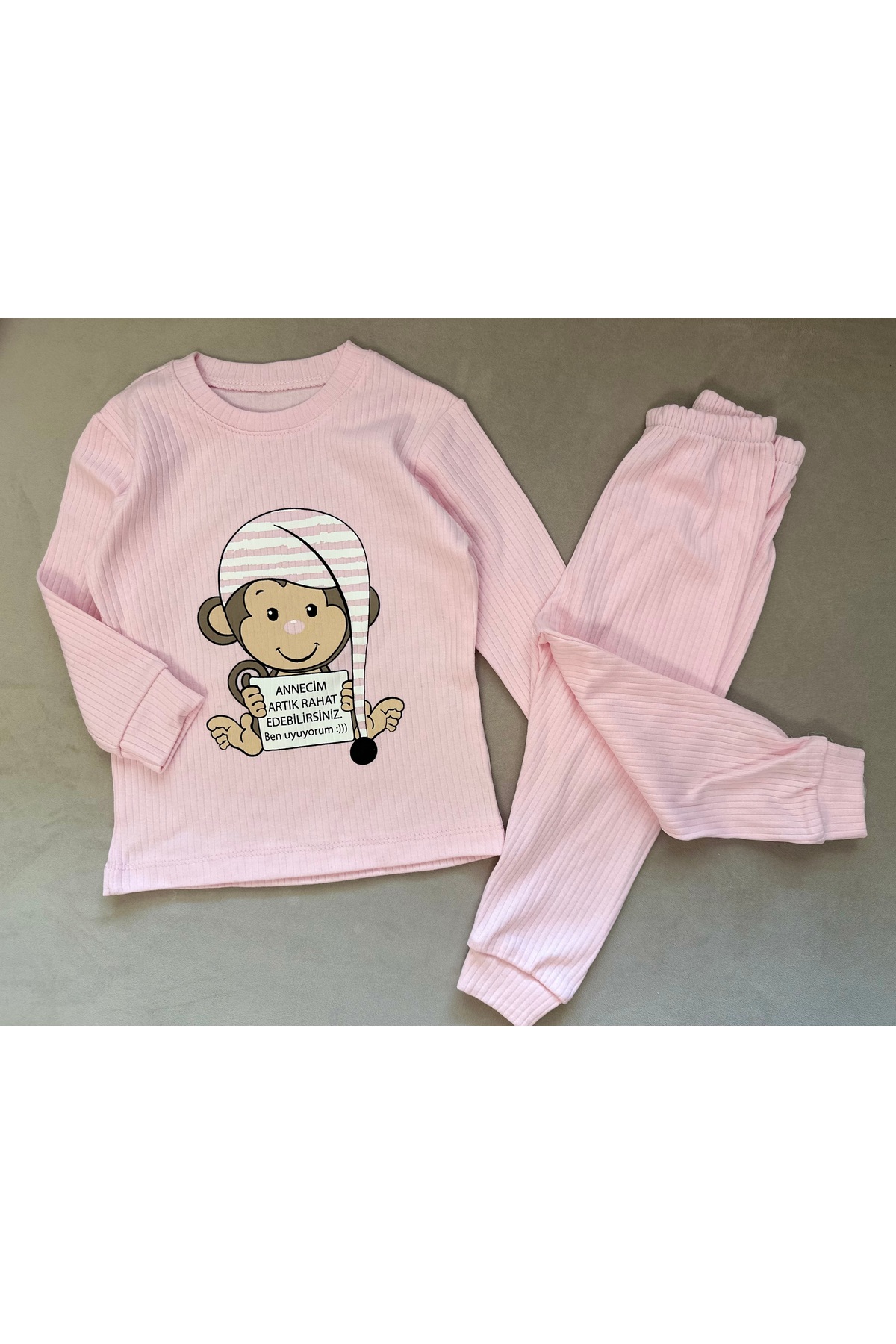 SANTRALBEBE Çocuk Maymunlu Pijama Takımı - Fiyatı, Yorumları