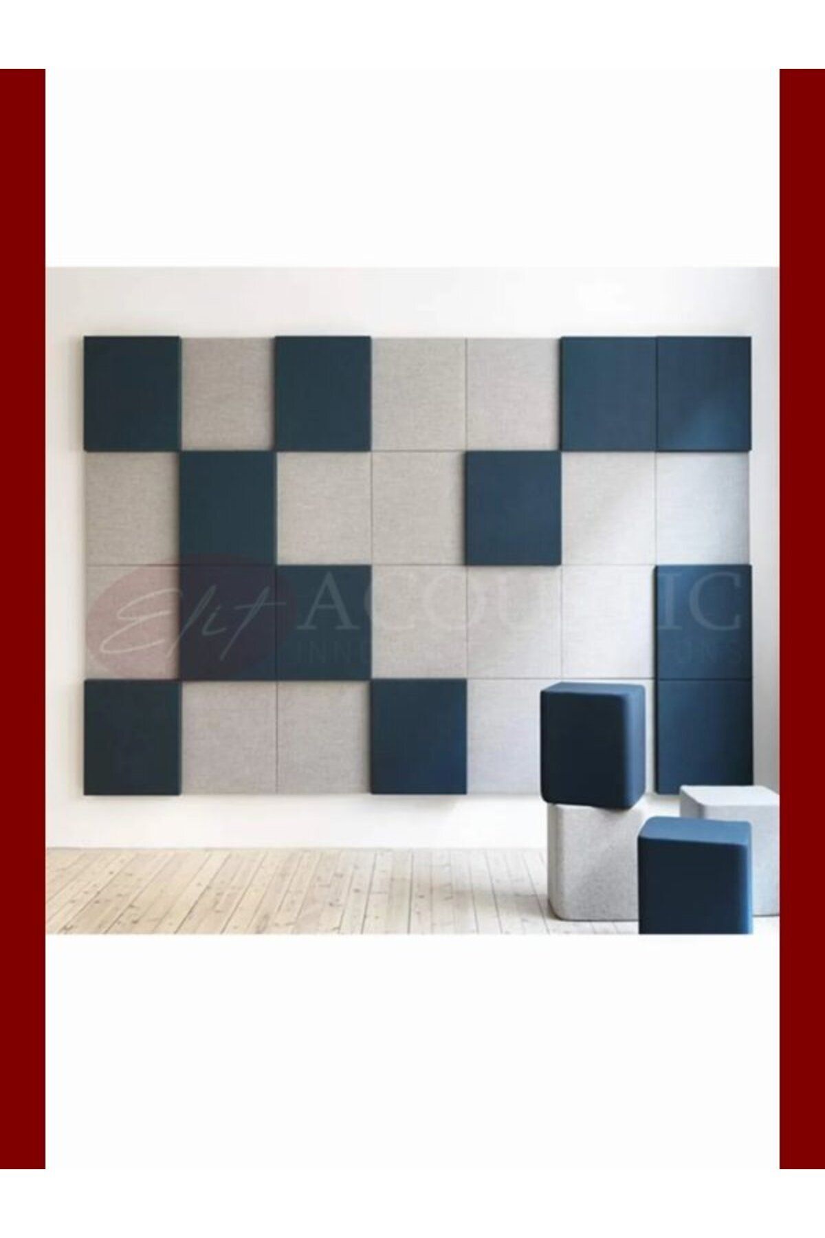 Elit Acoustic 3d Akustik Kumaş Kaplı Panel 11 Adet 30x30x6 Cm - 16 Adet ...