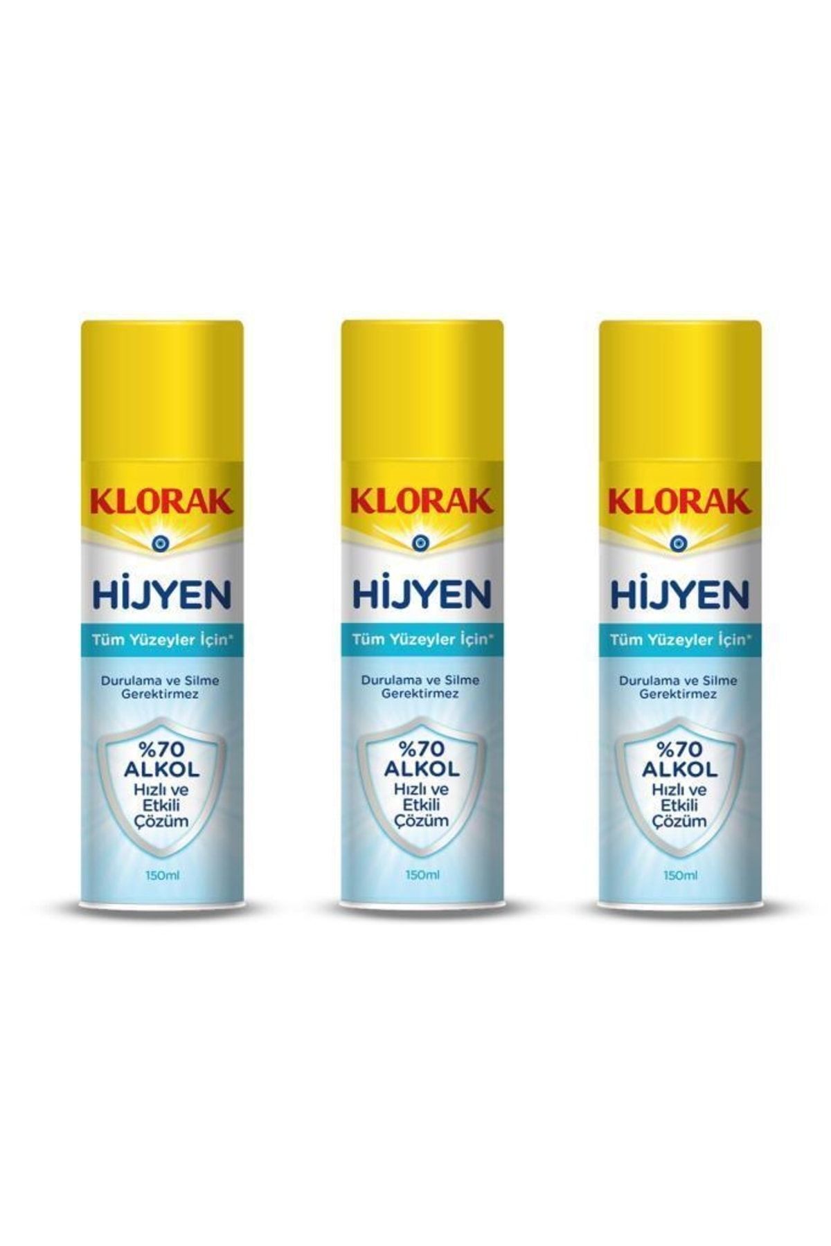 Klorak Hijyen Yüzey Spreyi 150 ml 3'lü Set Fiyatı, Yorumları - Trendyol