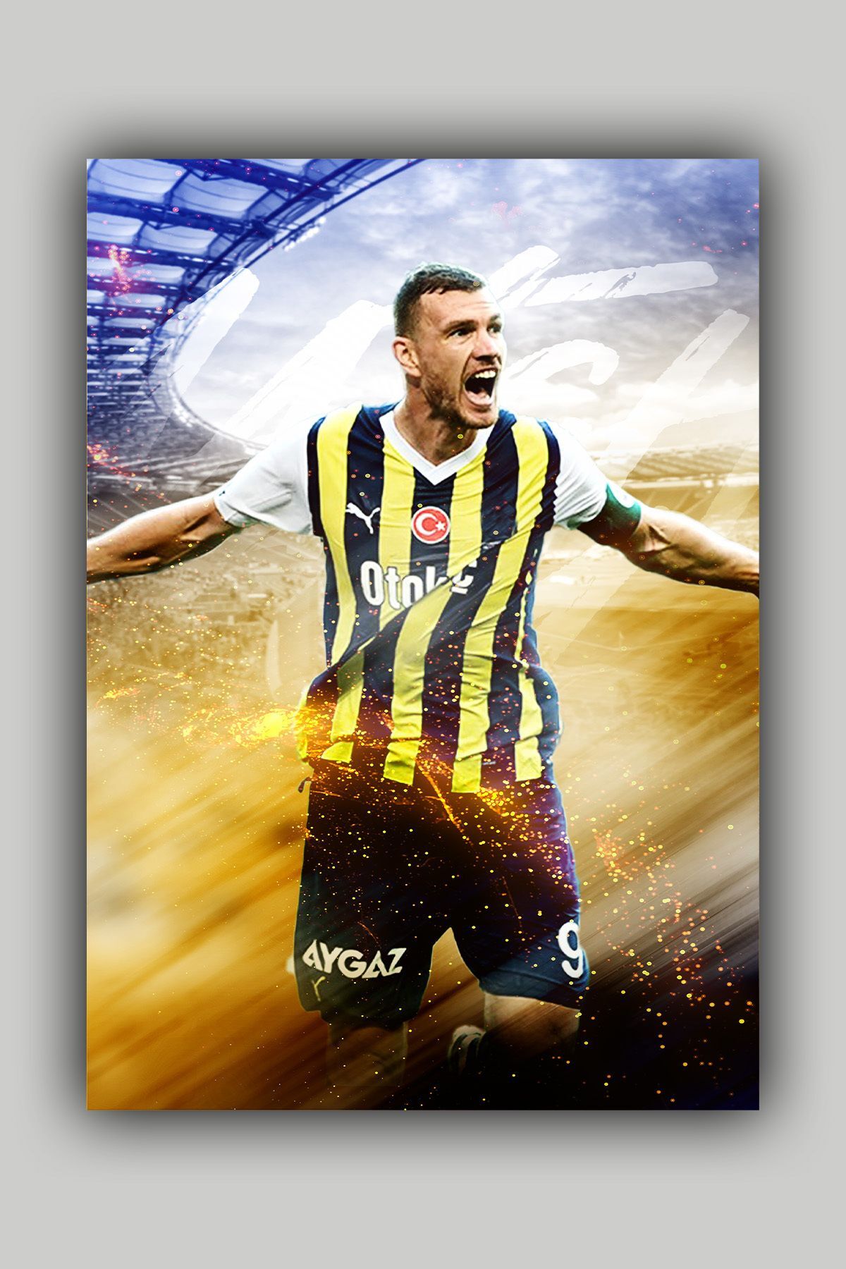 Luna Marissa Edin Dzeko Poster - Çerçevesiz HD Duvar Posteri Fiyatı ...