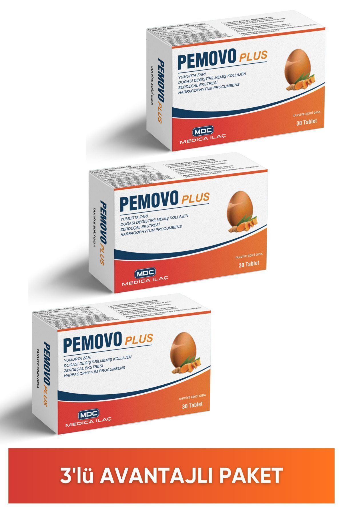 MDC Pemovo Plus 30 Tablet 3'lü Paket Fiyatı, Yorumları - Trendyol