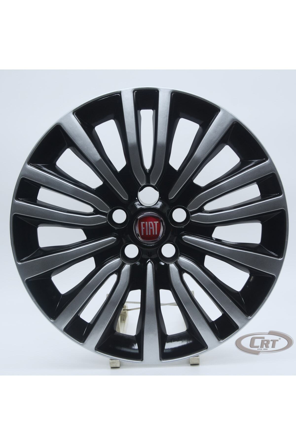 OTOCİRİT Jant Kapağı Siyah-gri Kırılmaz 15" Egea 5 Bijon Model (amblem ...