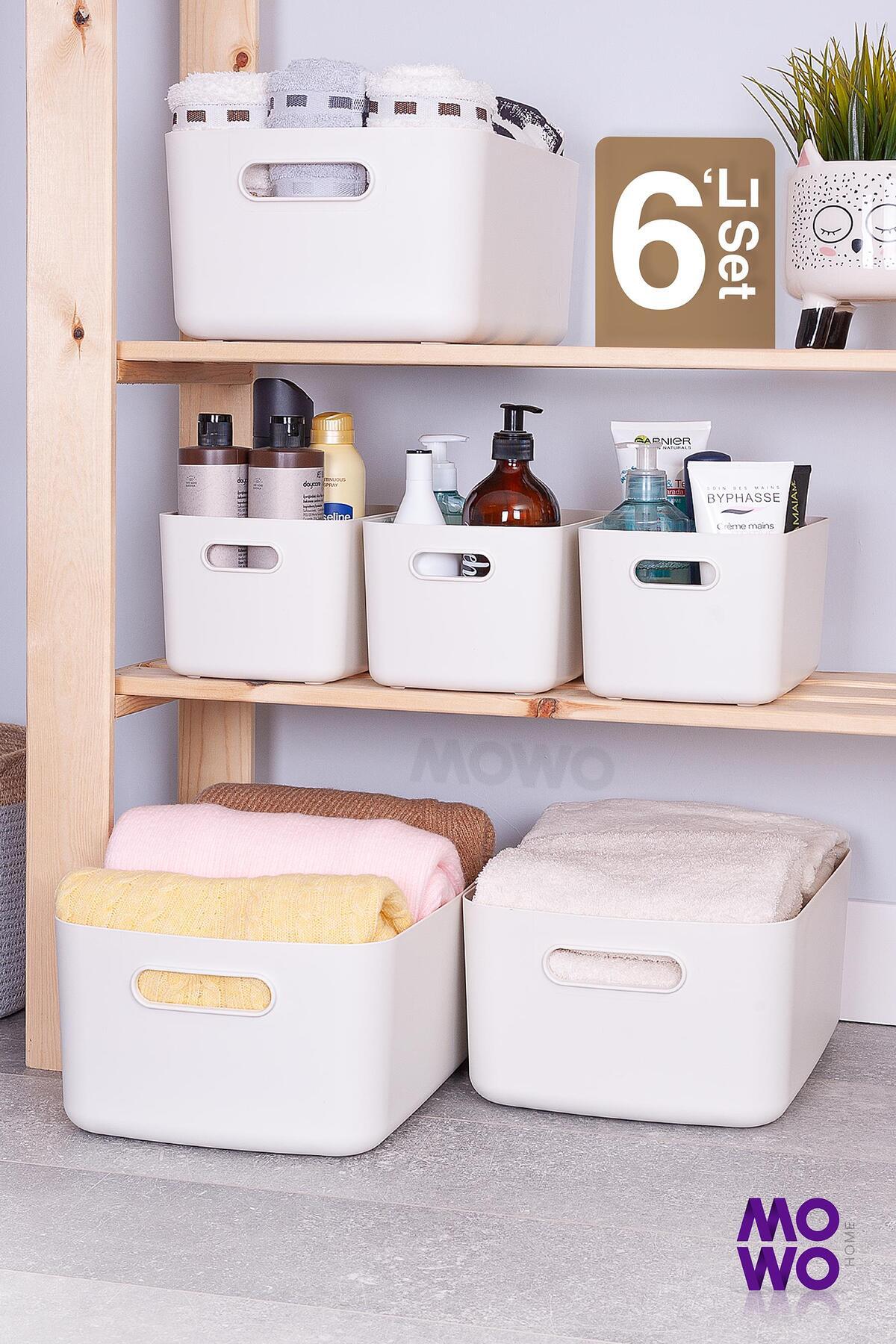 Mowo Home Alegra 6'lı set Dolap Içi Düzenleyici Sepet, Dekoratif ...
