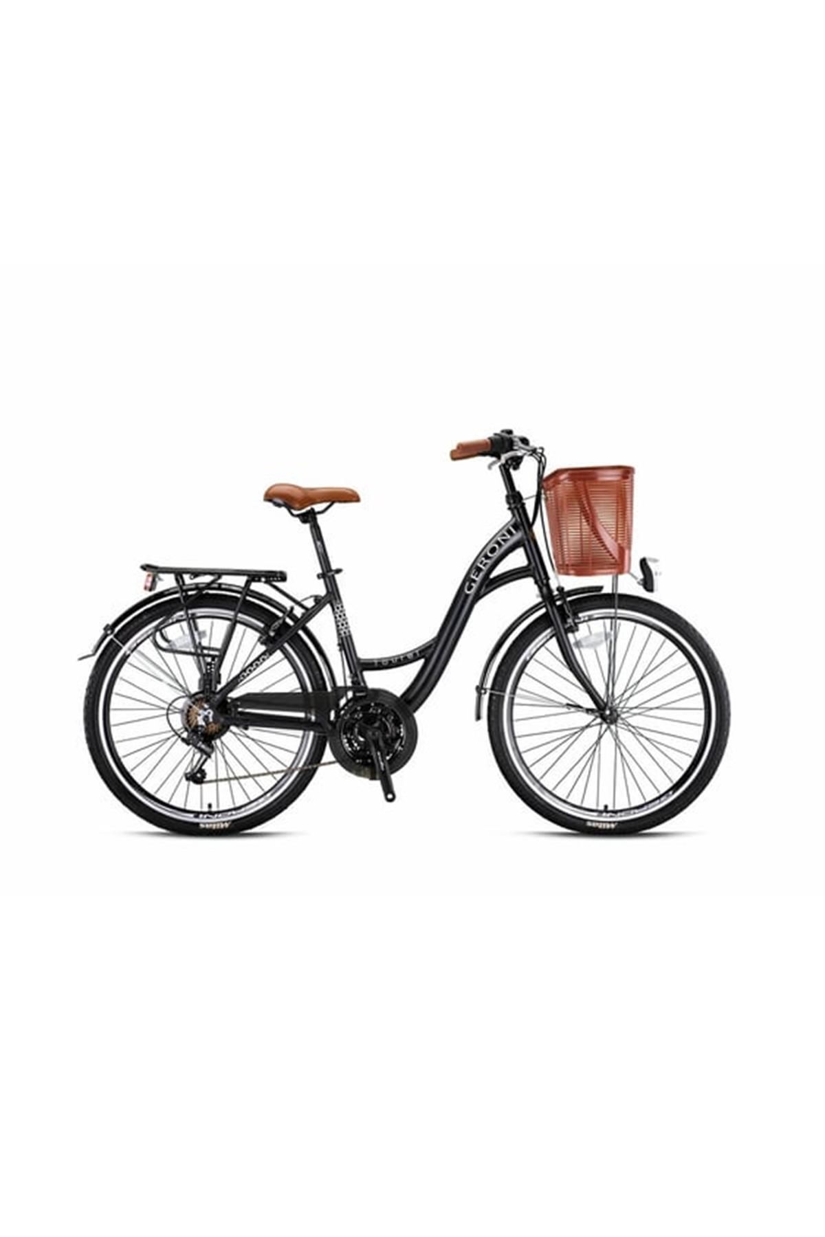 Geroni 26J GERONI TOURER 21V VB ŞEHİR BİSİKLETİ - MAT SİYAH GRİ KAHVE ...