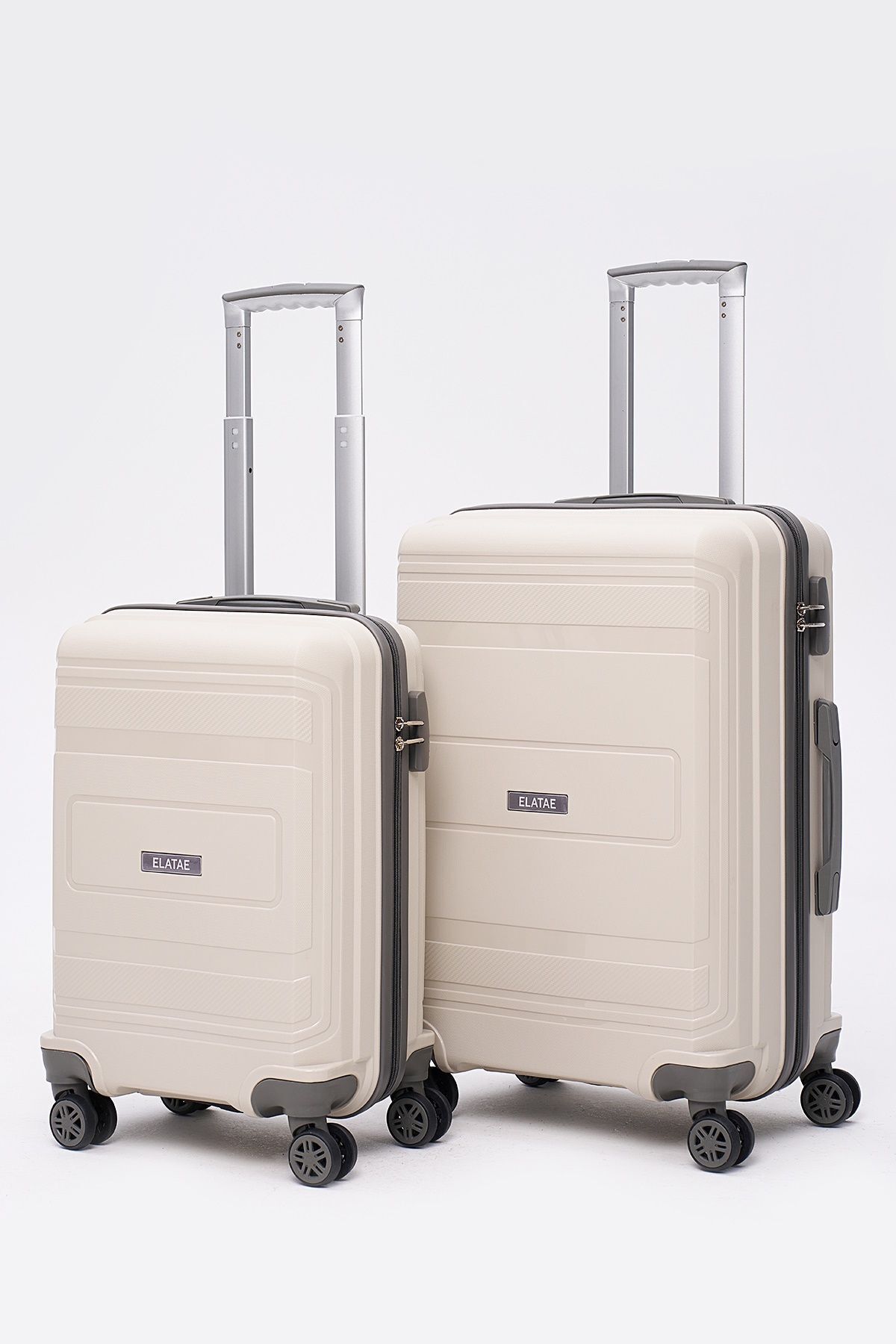ELATAE Premium Polipropilen Kırılmaz 2'li Valiz Seti Orta Boy - Kabin ...