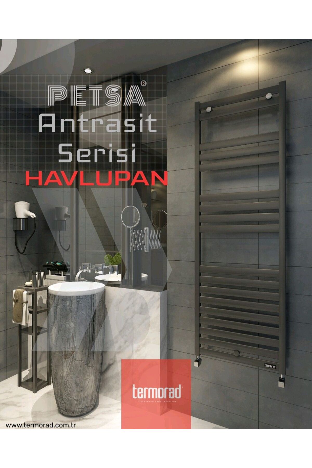 Termorad PETSA RAL7016 TEXTURE ANTRASİT ALÜMİNYUM HAVLUPAN 50X80 Fiyatı ...