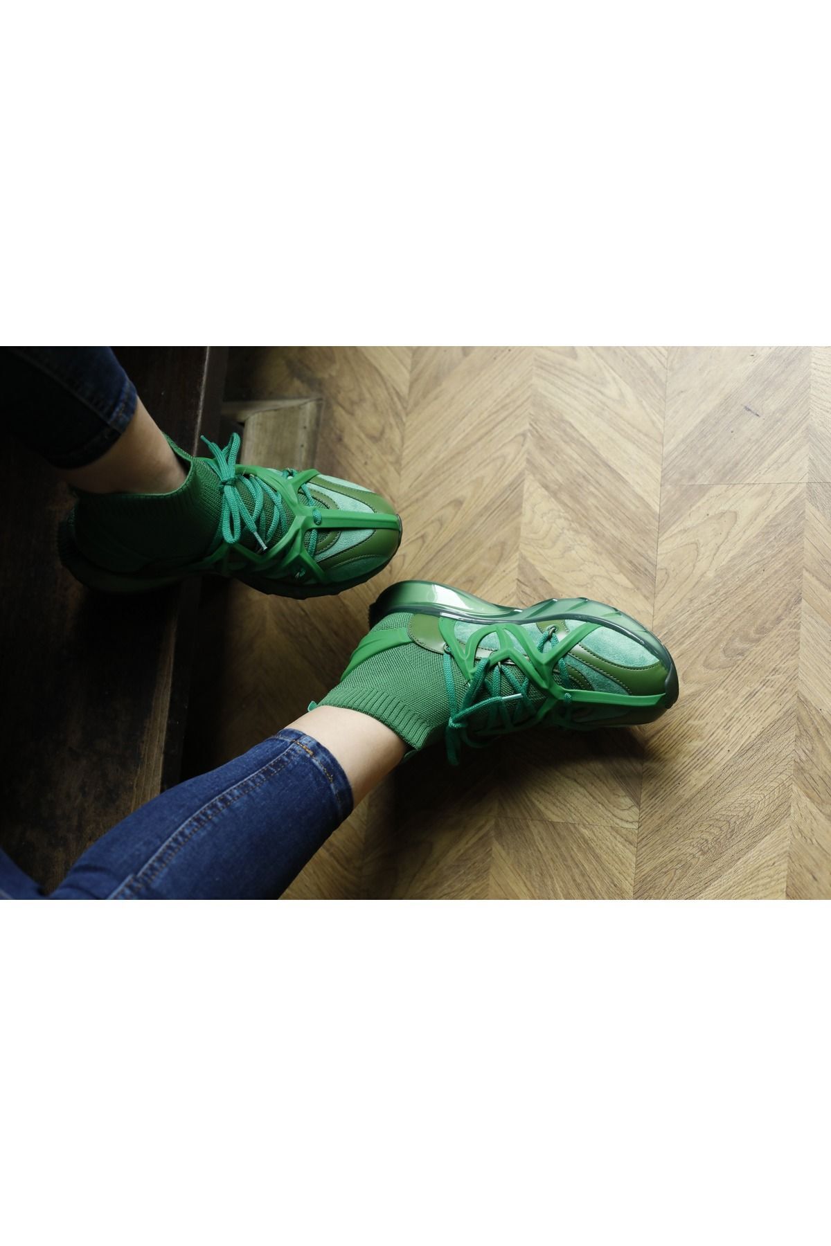 by emine eren emotion shoes Yeşil Boğazlı Spor Ayakkabı - Fiyatı, Yorumları