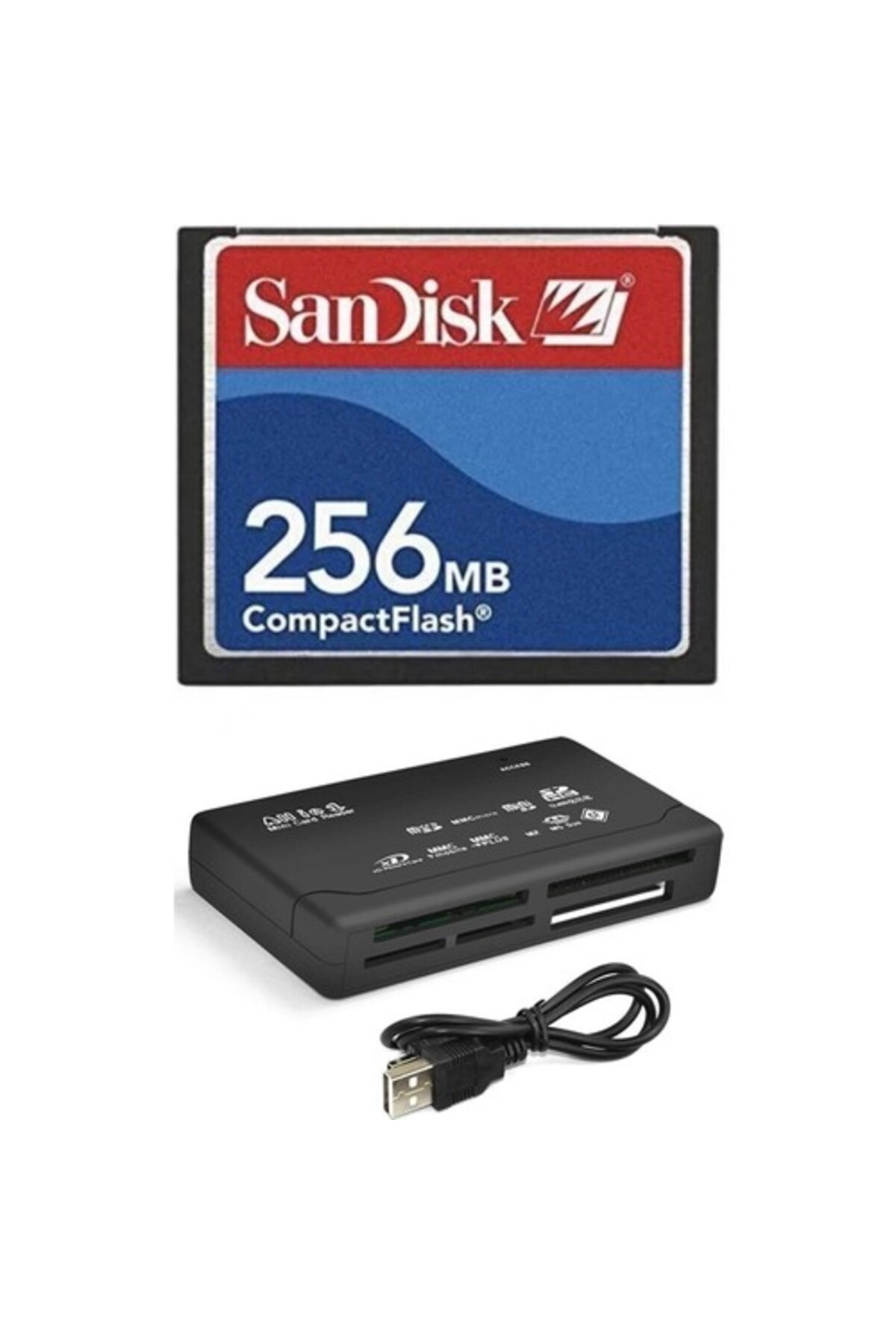 Pmr Sandisk 256 Mb Compact Flash Hafıza Kartı - Usb 2.0 Cf Kart Okuyucu ...