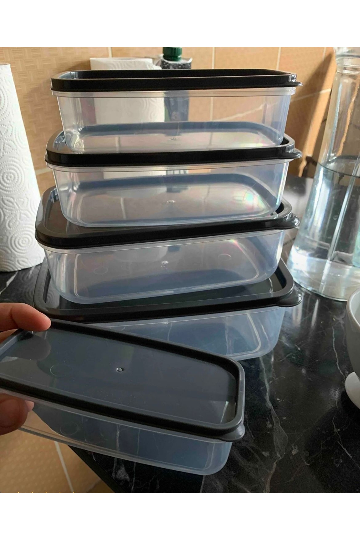 Ecolux Embox Dikdörtgen Erzak, Gıda Saklama Kabı Antrasit Fiyatı ...