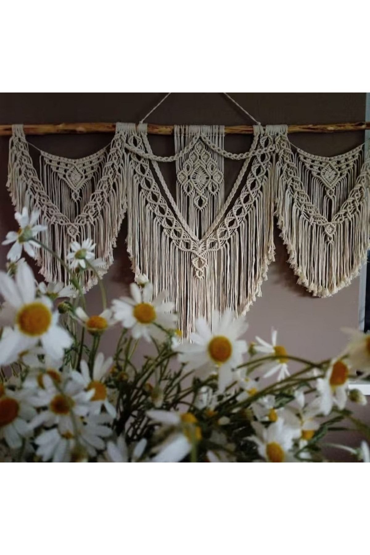 MAKROMEKAN 100x80cm Dev Boy Makrome Duvar Süsleme Bohem Duvar Dekorasyonu Fiyatı, Yorumları ...