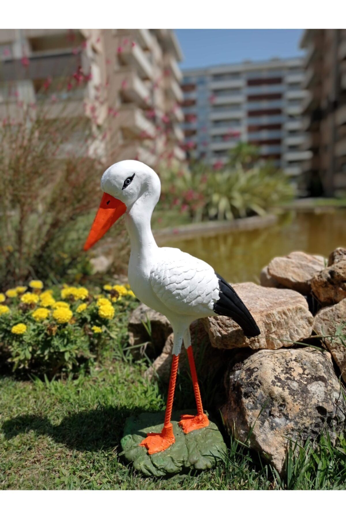 BilgeCe hoMe Leylek Bahçe Heykeli, Alçı Heykel - Fiyatı, Yorumları