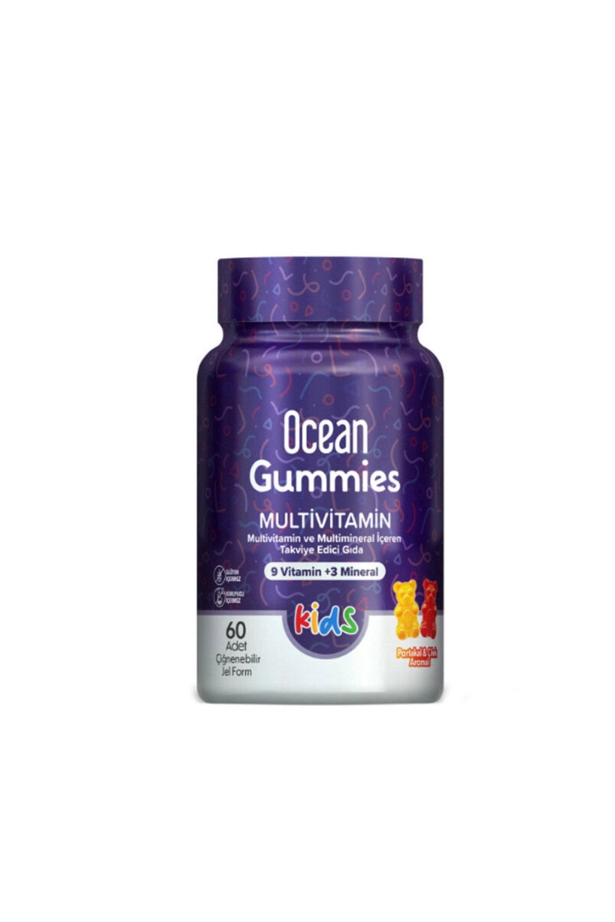 Ocean Gummies Multivitamin Kids Takviye Gıda 60 Adet Çİğnenebilir Jel ...