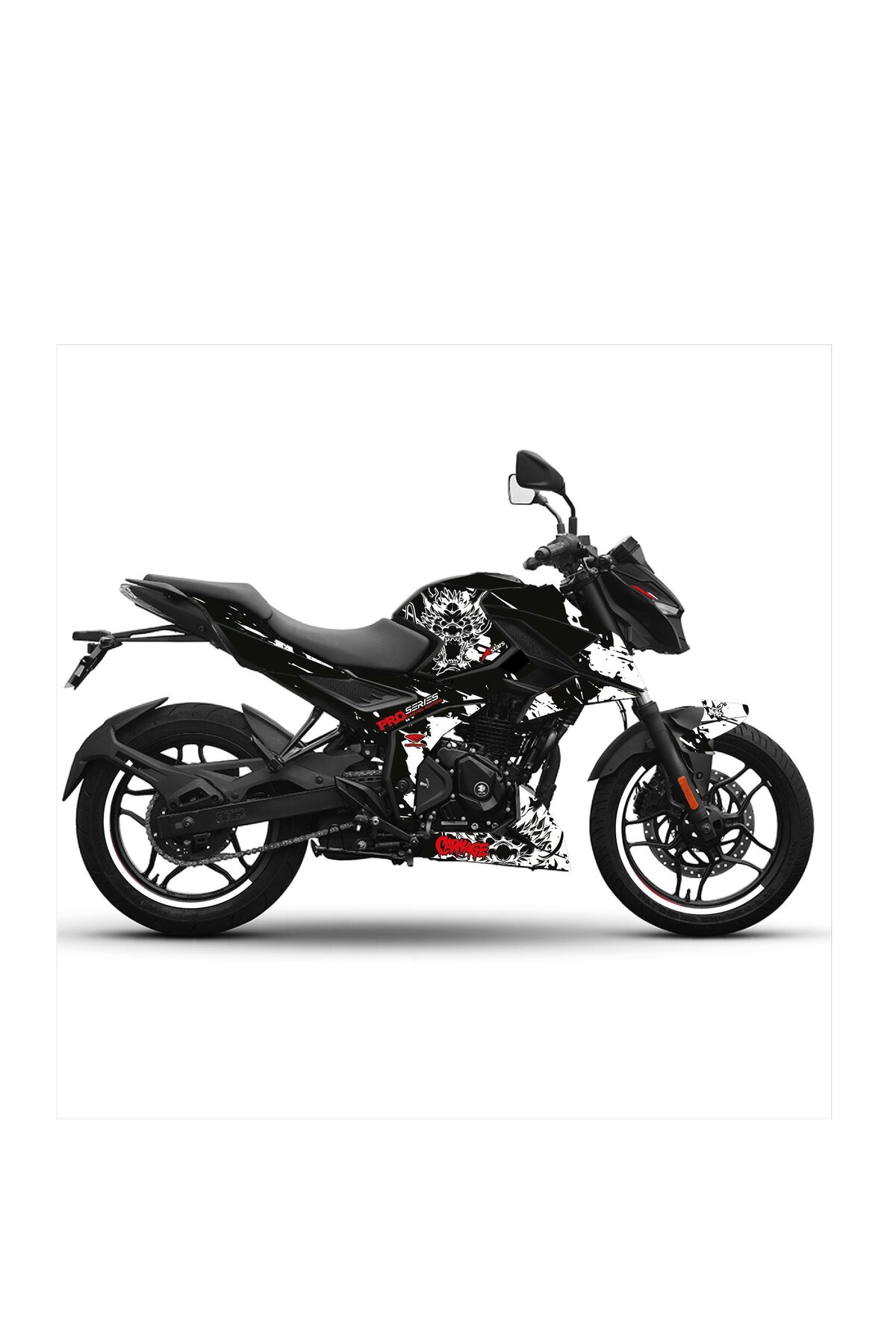 Motiker Bajaj N250 Blood Tasarım Motosiklet Sticker Etiket Kaplama ...