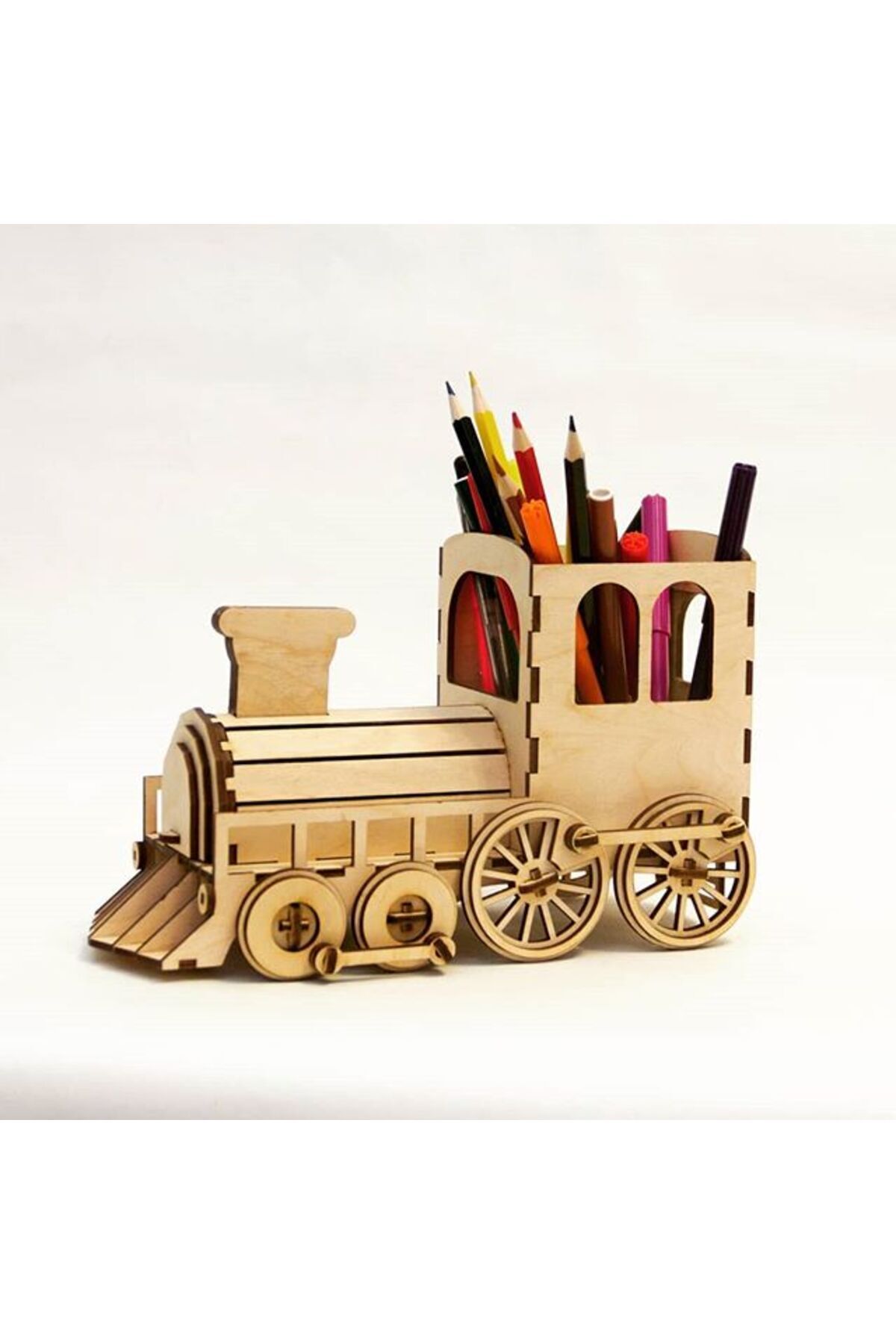 Vatan Lazer Kesim Lokomotif Kalemlik, Tren Kumbara, Ahşap Organizer ...