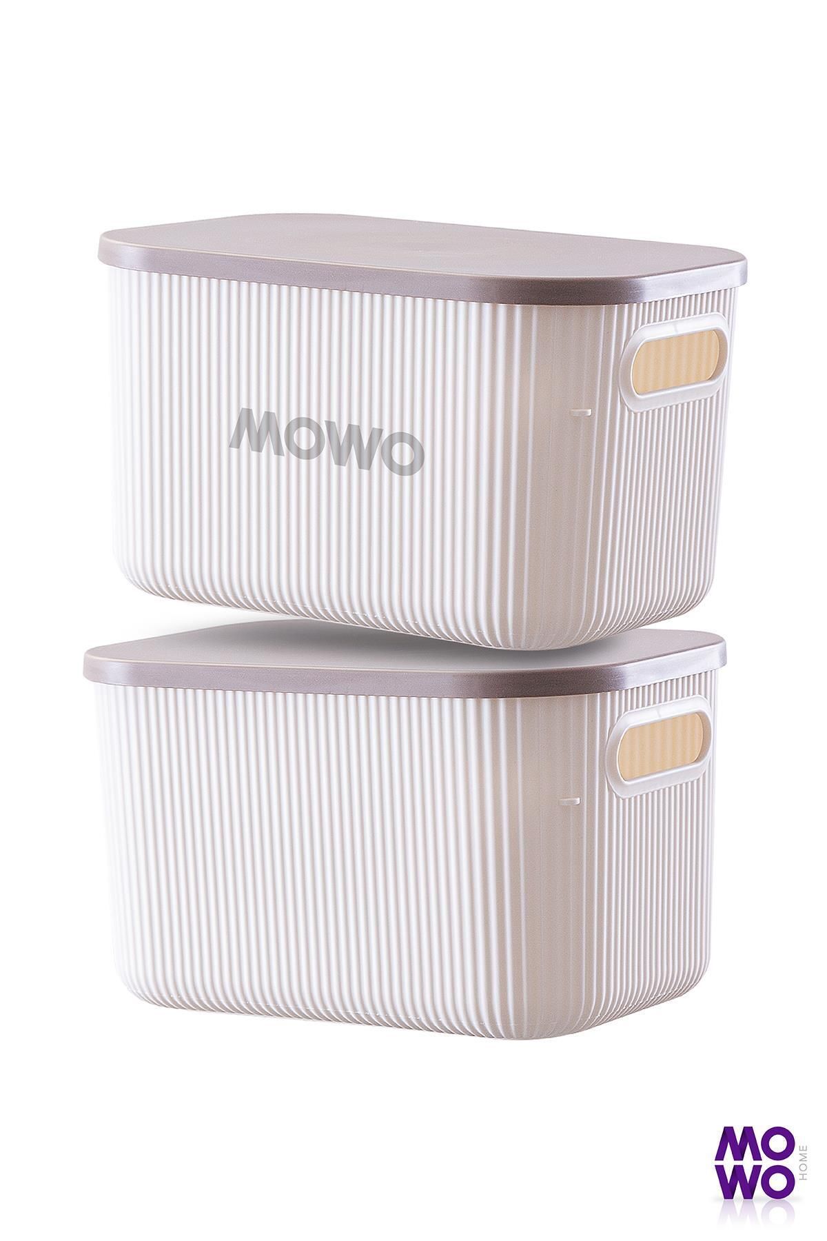 Mowo Home Trove 6.2 Litre Beyaz 2 Adet Çok Amaçlı Dolap İçi Düzenleyici ...