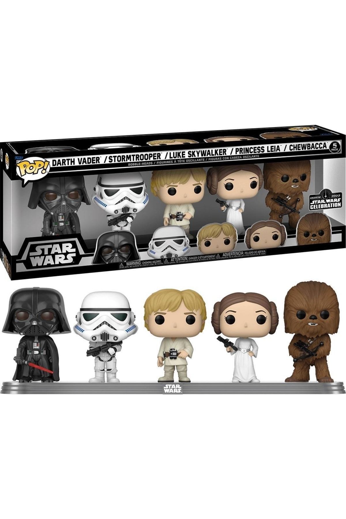 Funko Pop 5-pack: Disney Star Wars - Darth Vader / Stormtrooper / Luke ...