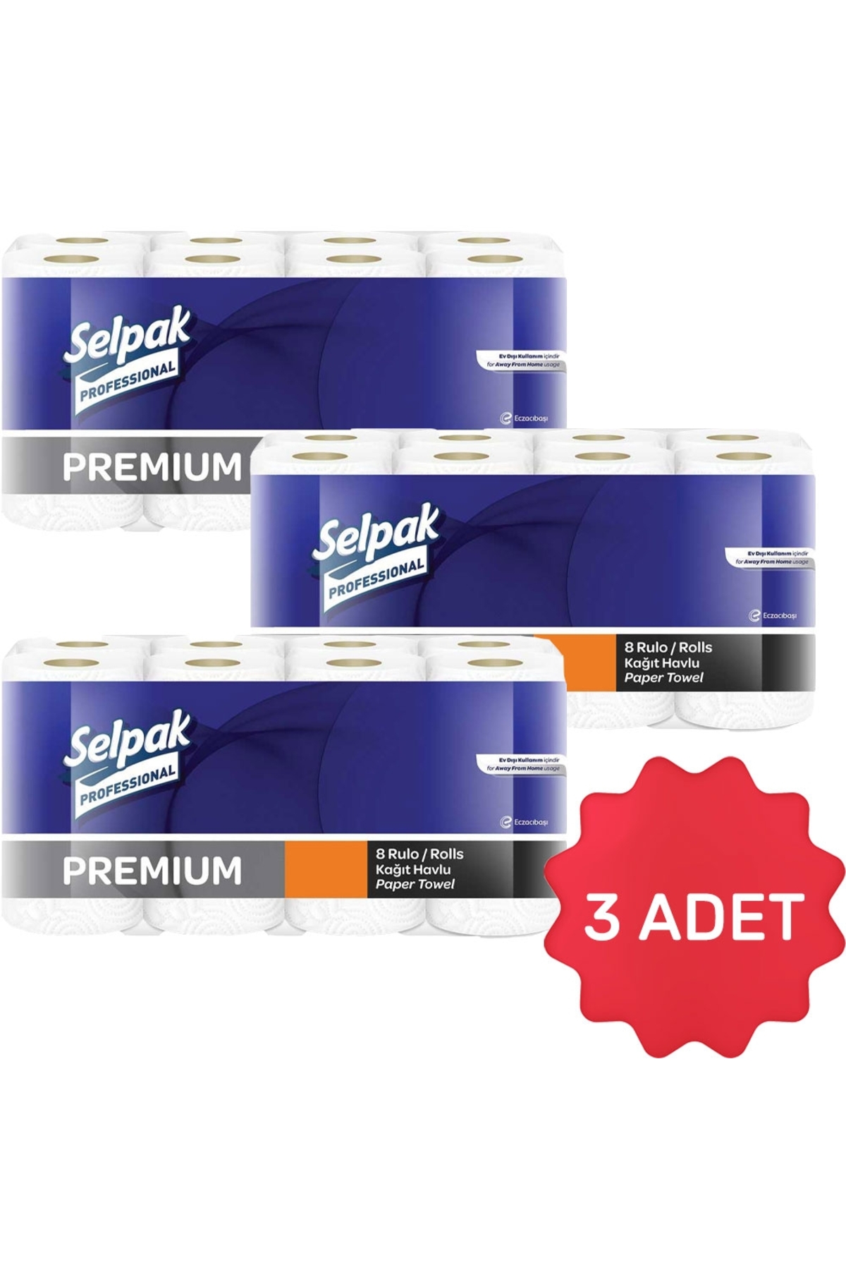 Selpak Professional Premium Rulo Kağıt Havlu 8'li Paket X 3 Adet Fiyatı ...