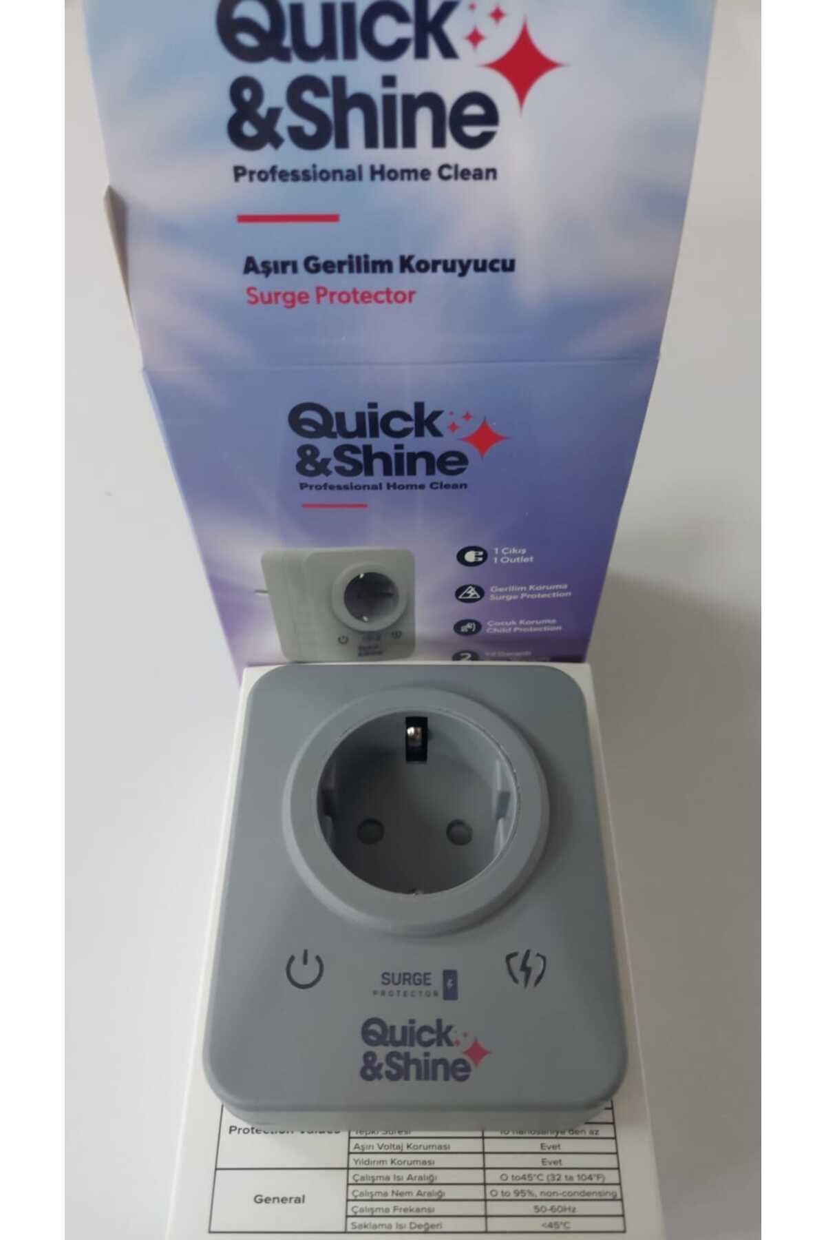 Quick&Shine Arçelik Beko Orijinal Quick&Shine Akım Korumalı Priz ...