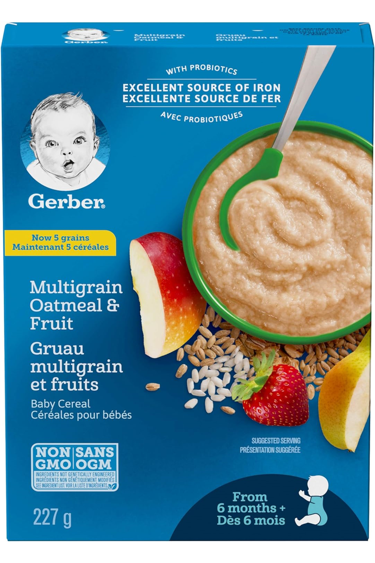 Gerber Cereals- Multigrain Oatmeal & Fruit -227 Gr- 6. aydan itibaren ...