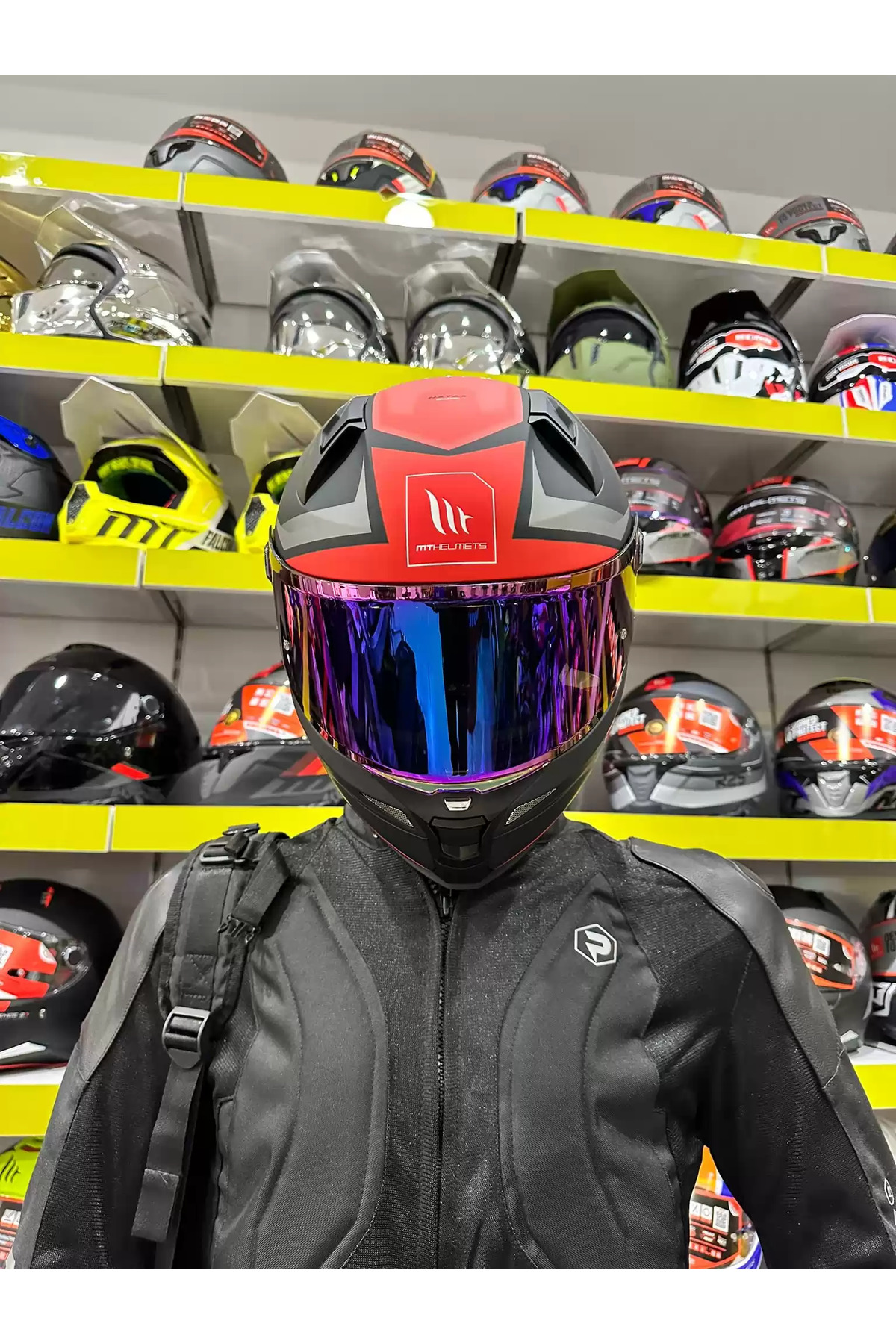 MT Kask Revenge 2 S Hatax B5 Mat Kırmızı/Gri (Şeffaf Vizörlü) - Fiyatı ...