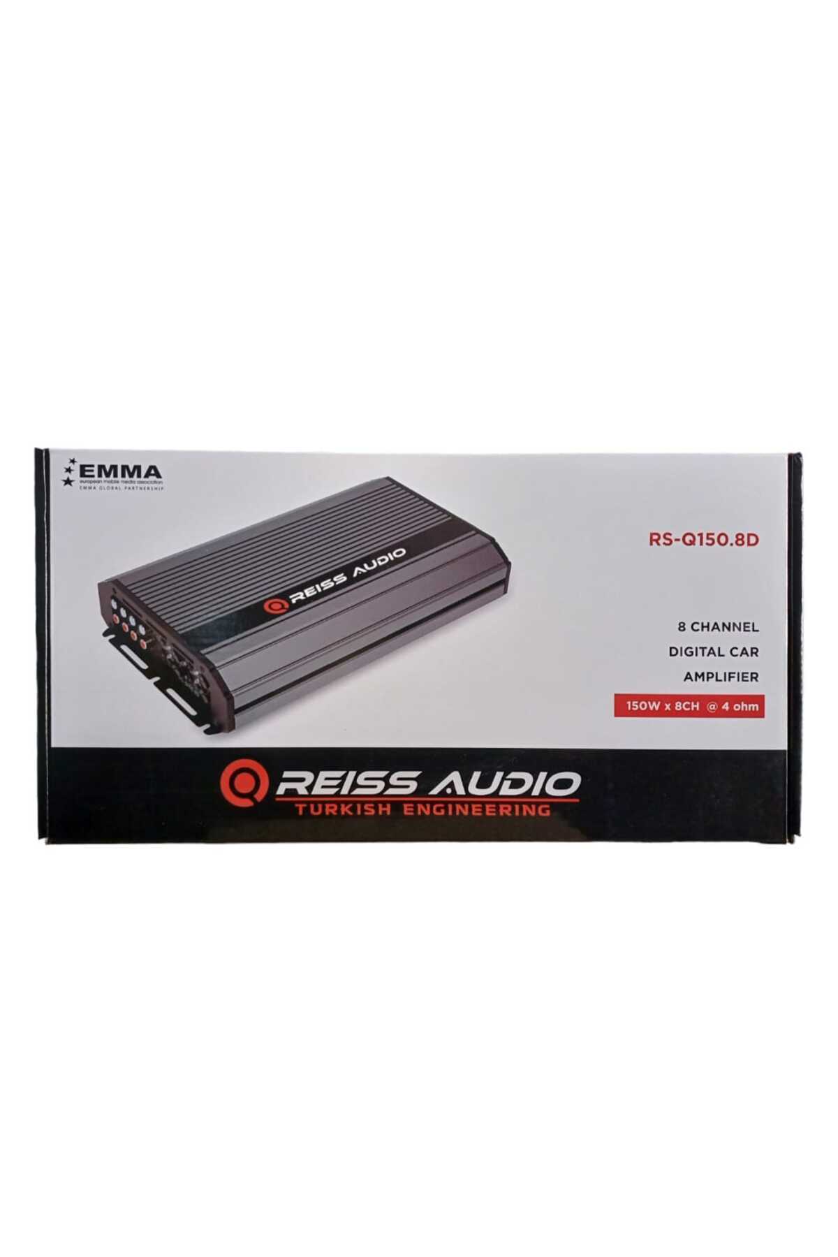 Reiss REİSS AUDİO 8 KANAL AMFİ RS-Q150,8D DİGİTAL AMFİ 8X150 RMS ...