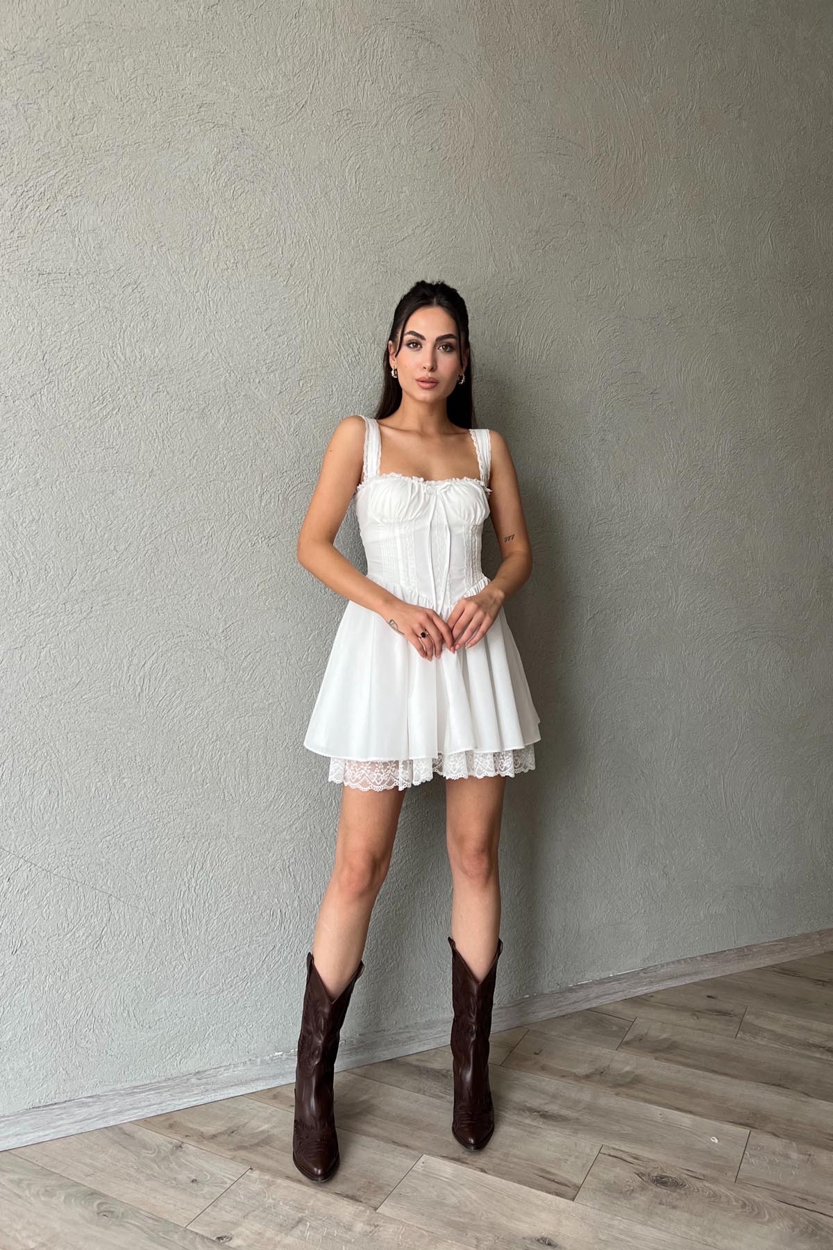 Seda Yalçın Atelier Beyaz Dream Korse Detaylı Elbise Fiyatı, Yorumları ...
