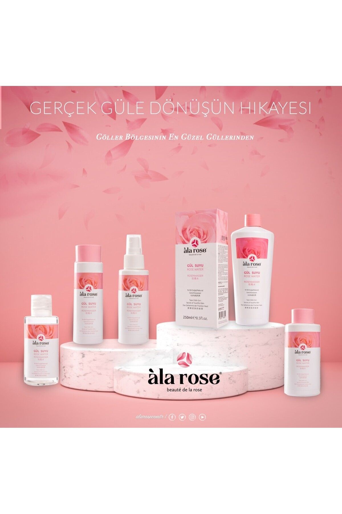 Ala Rose Alarose Natural Gülsuyu 330 ml Fiyatı, Yorumları - Trendyol
