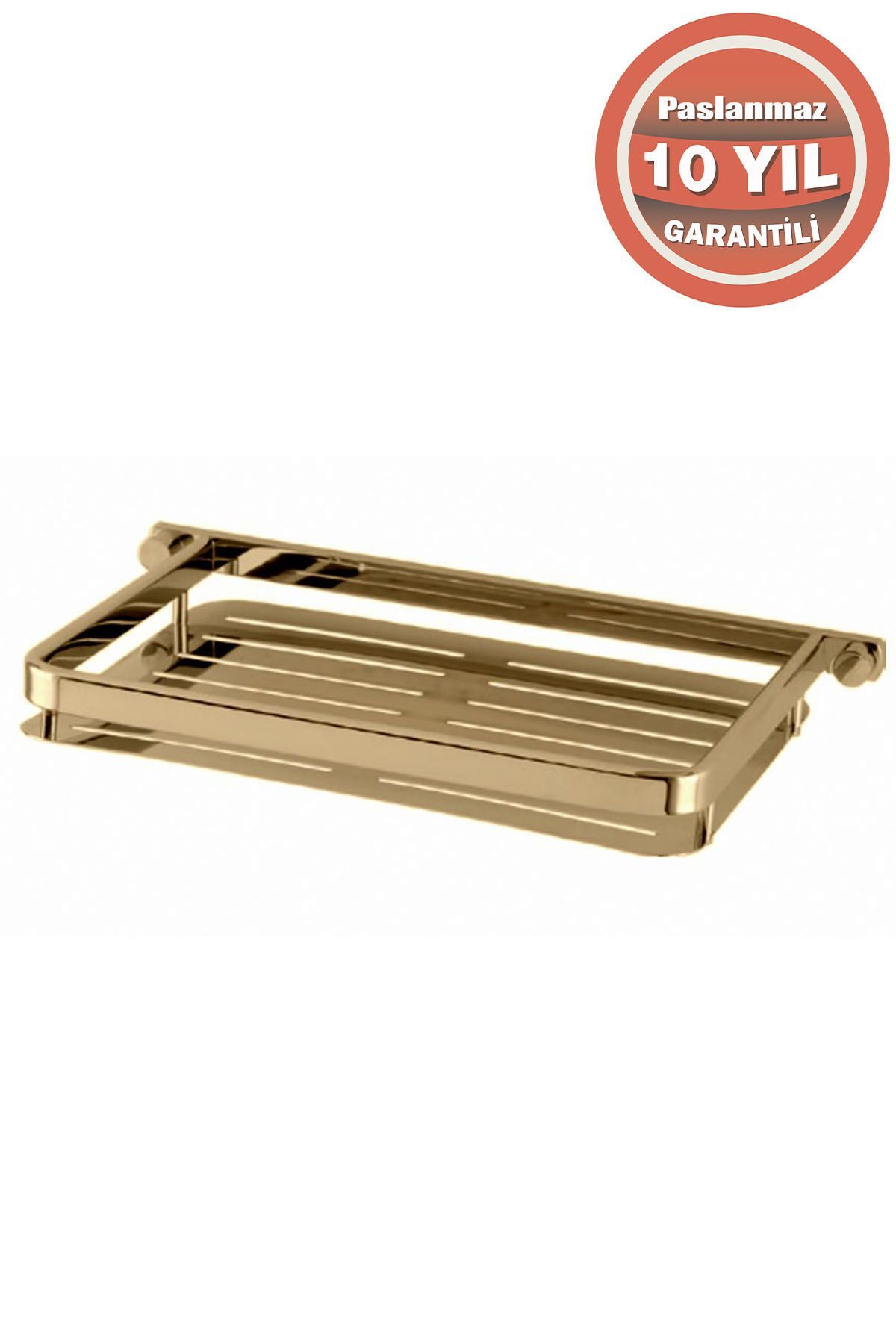 ÇELİK BANYO Paslanmaz Pirinç 15x22cm Mercan Şampuanlık Banyo Rafı ...