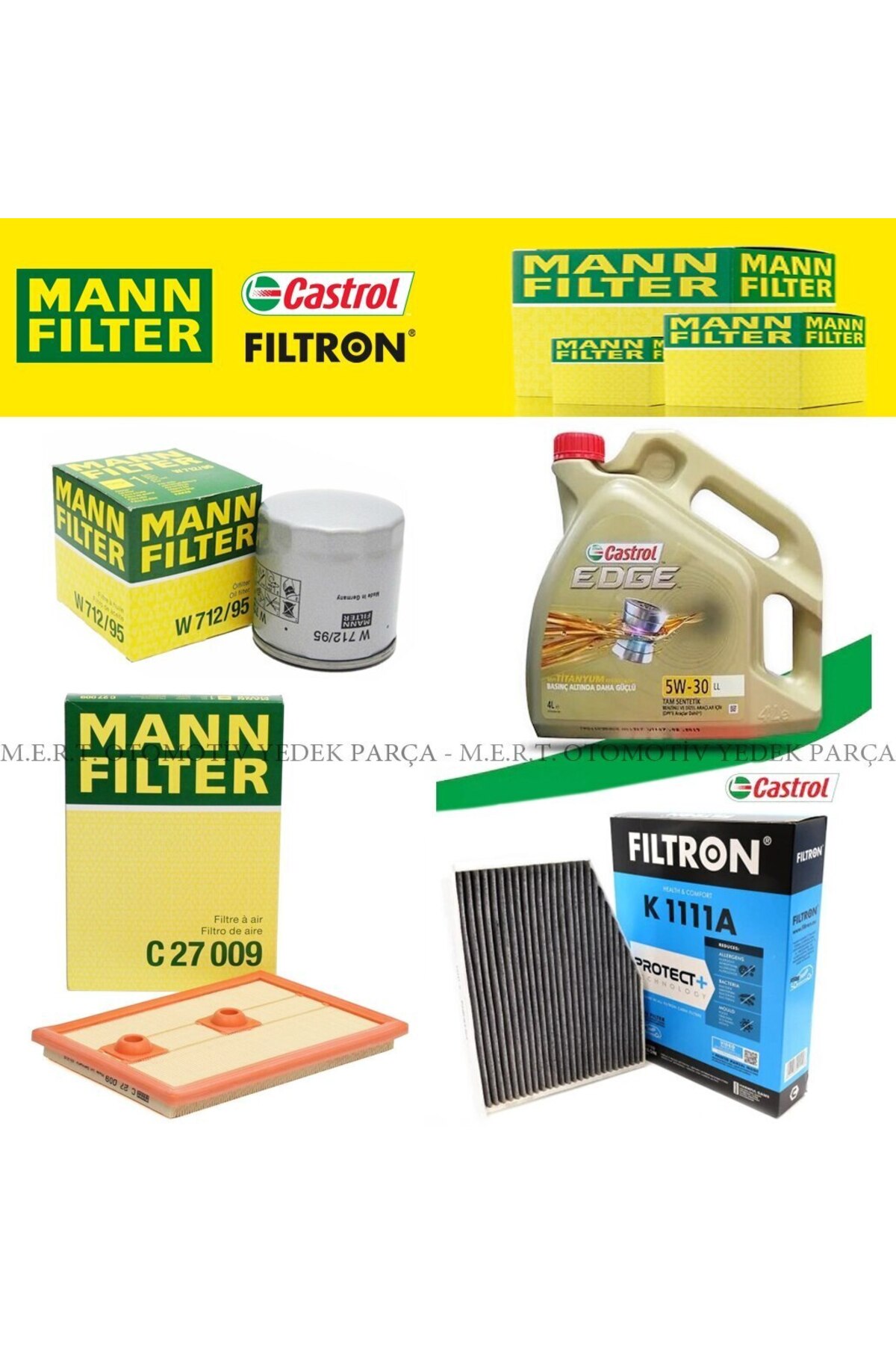 M.E.R.T. OTOMOTİV-YEDEK PARÇA Volkswagen Jetta 1.4 Tsı Mann Filtre ...
